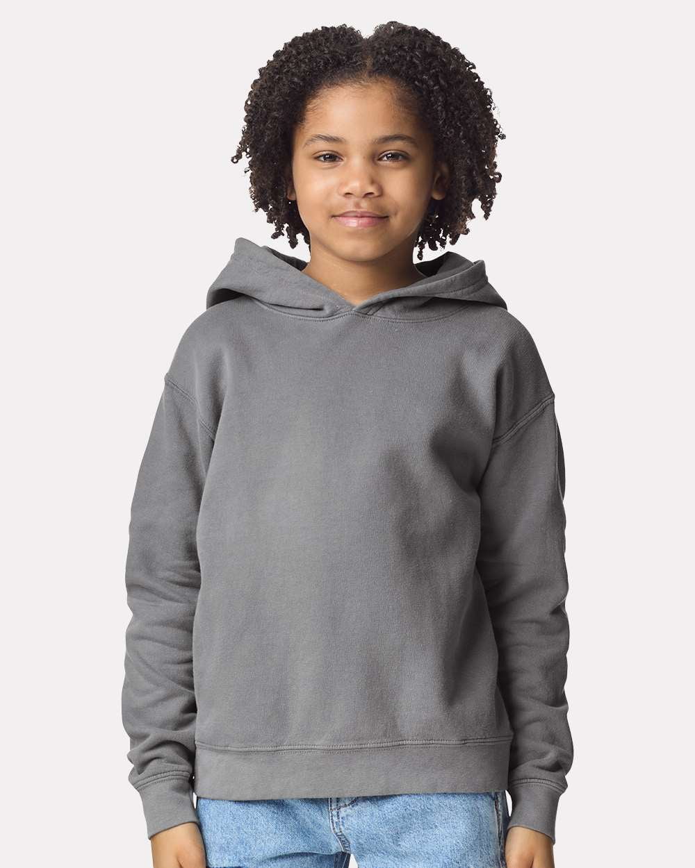 Comfort Colors 1467Y Garment-Dyed Youth Lightweight Fleece Hooded ...