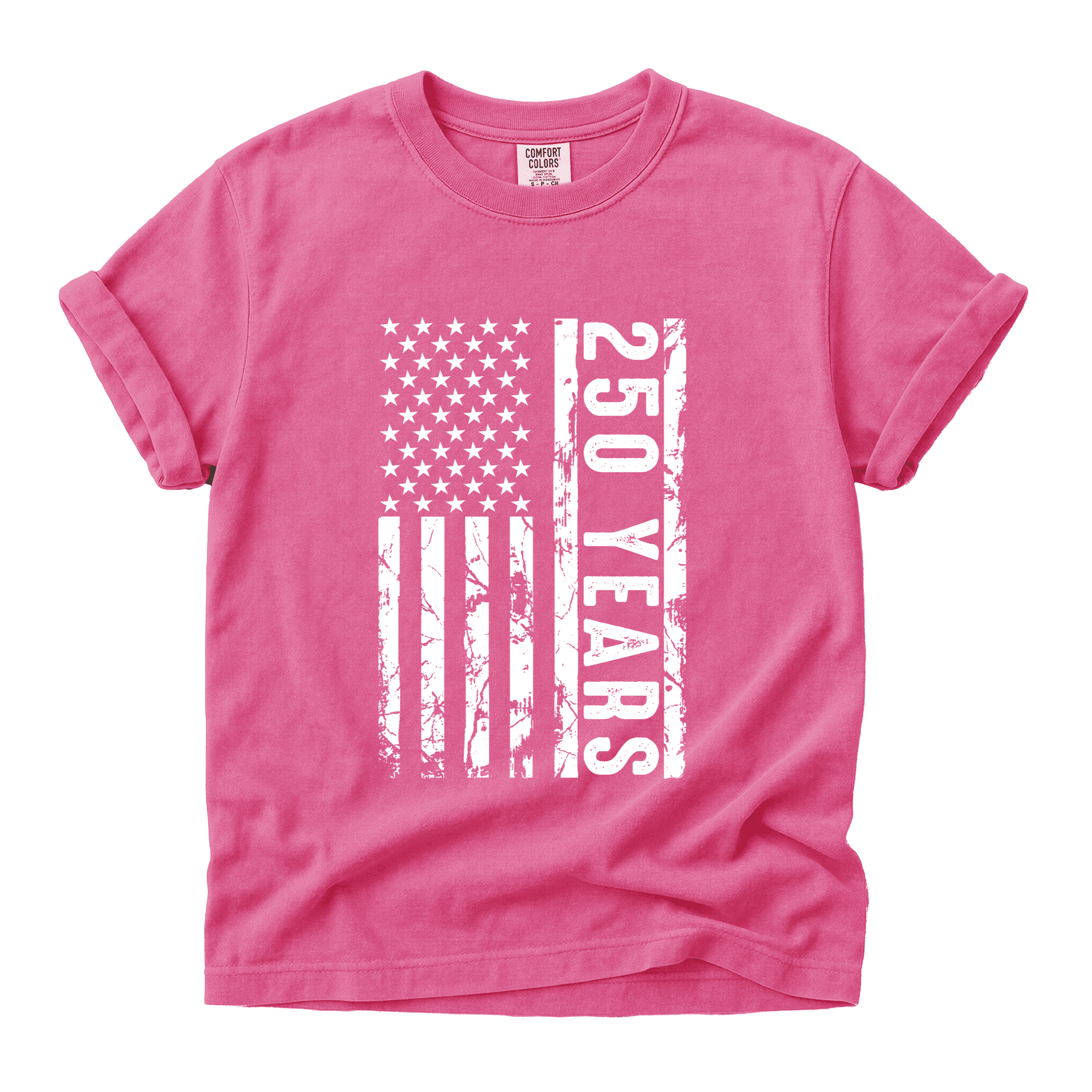 Comfort Colors 250th Anniversary USA Shirt Patriotic American Flag Tee ...