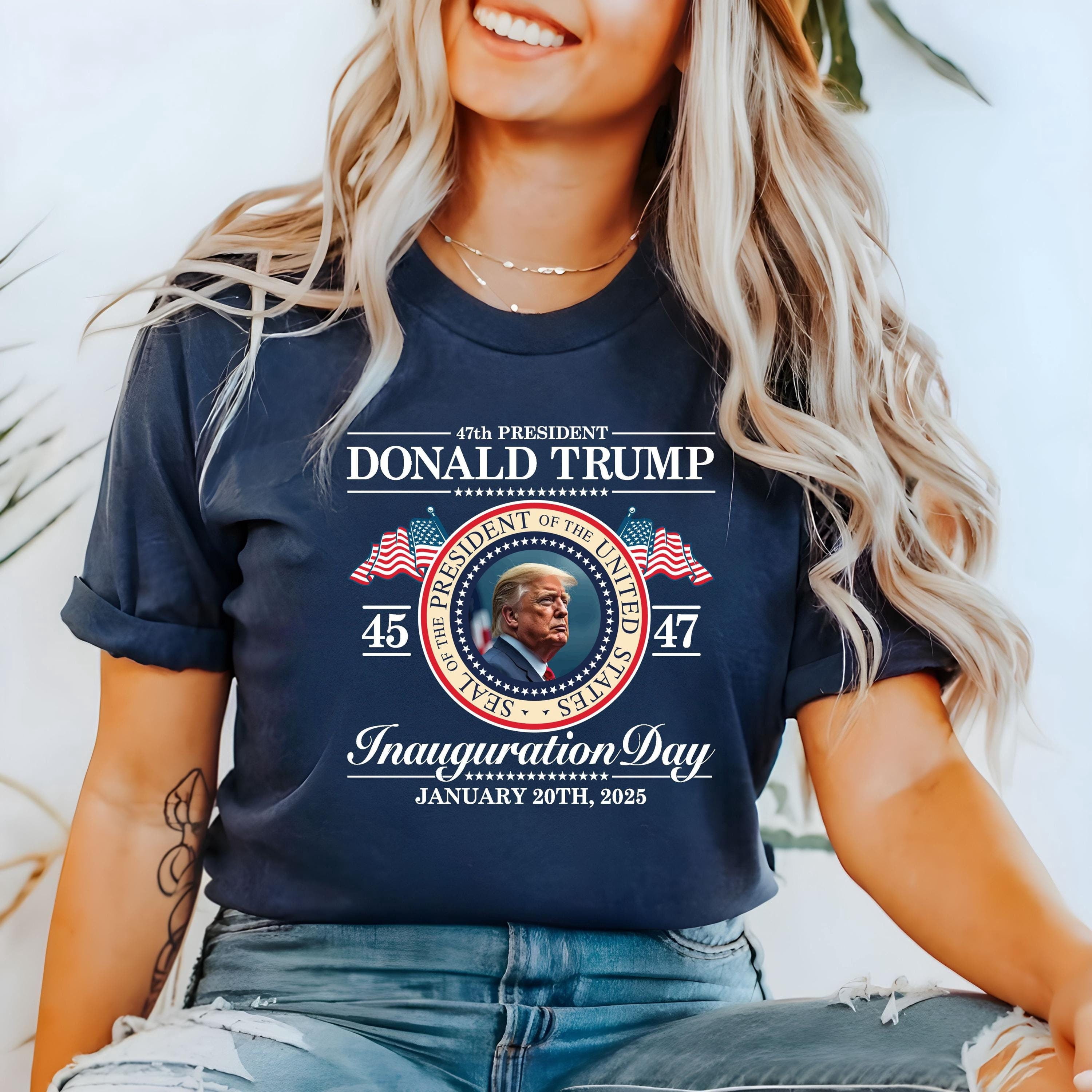 Comfort Colors® 4th President Donald Trump T-Shirt, Inauguration Day ...