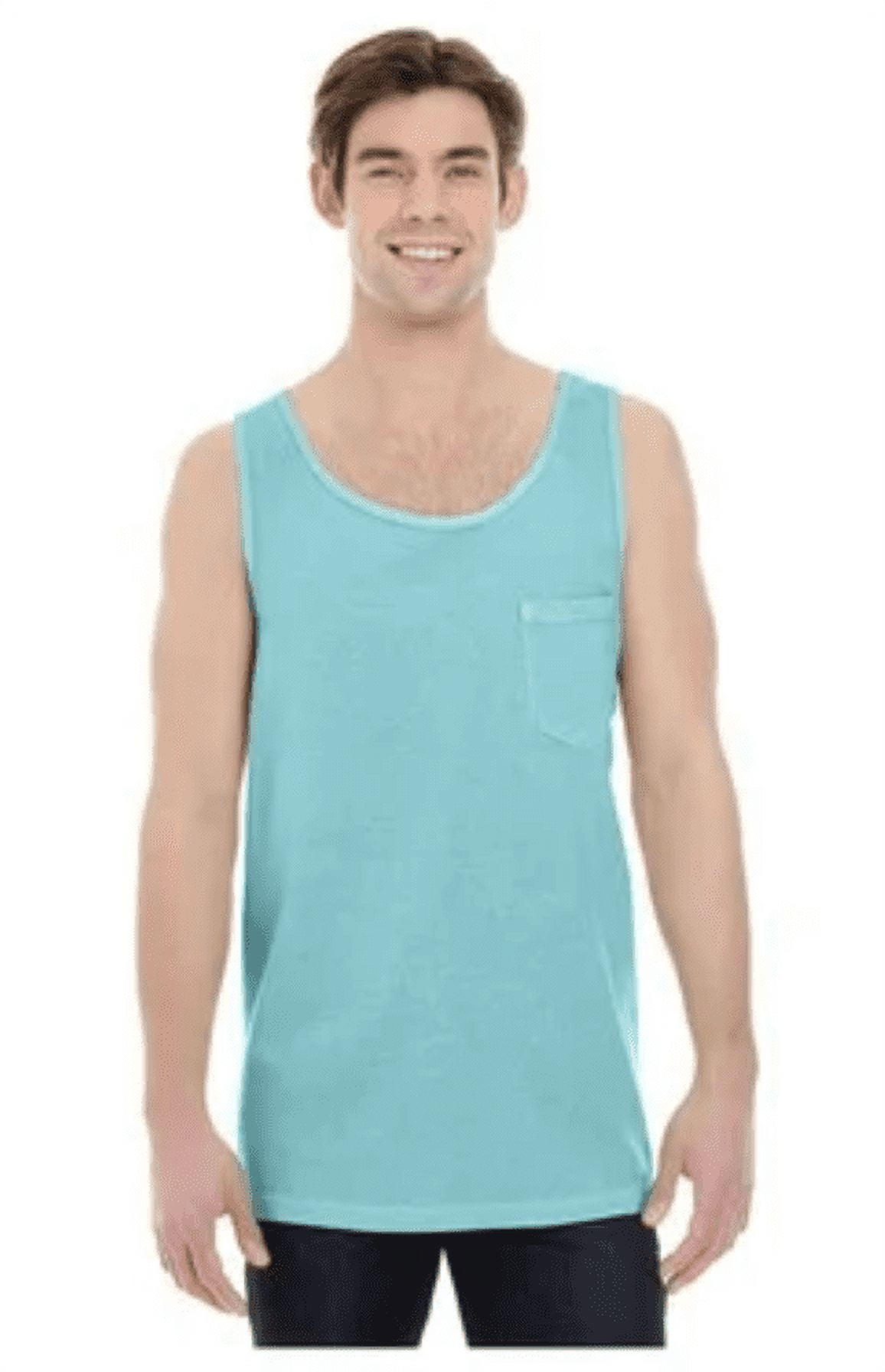 Comfort Colors 9330 Men's Pocket Tank Top Chalky Mint 3XL - Walmart.com