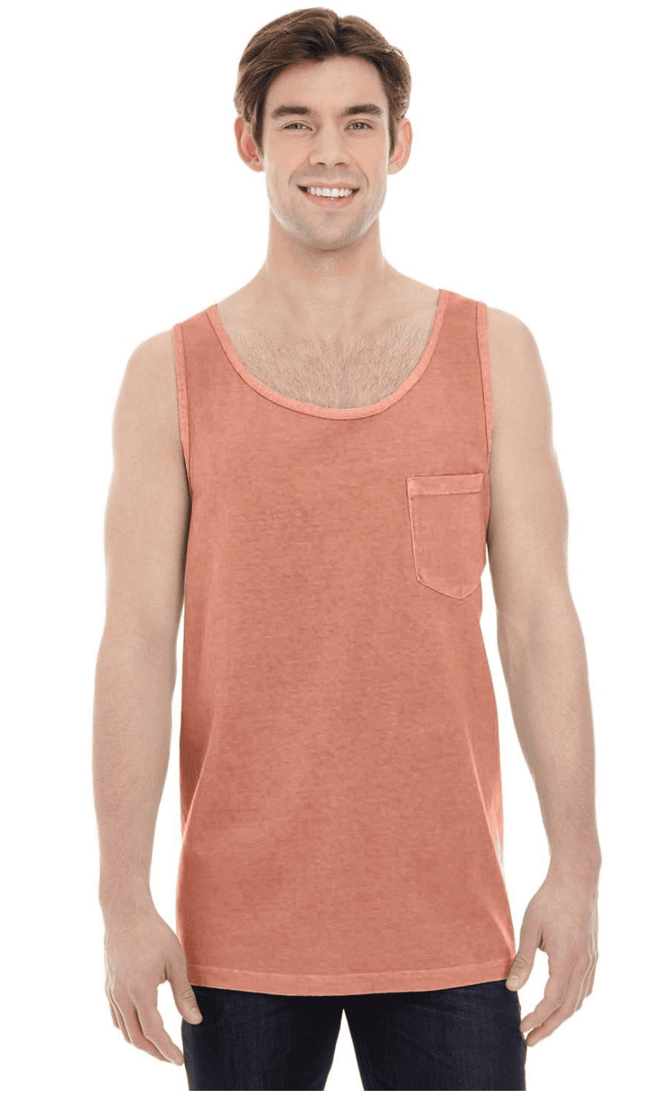 Comfort Colors 9330 Men's Pocket Tank Top Terracota 3XL - Walmart.com