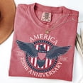 Comfort Colors America 250 Years Anniversary T-Shirt, Patriotic Eagle ...