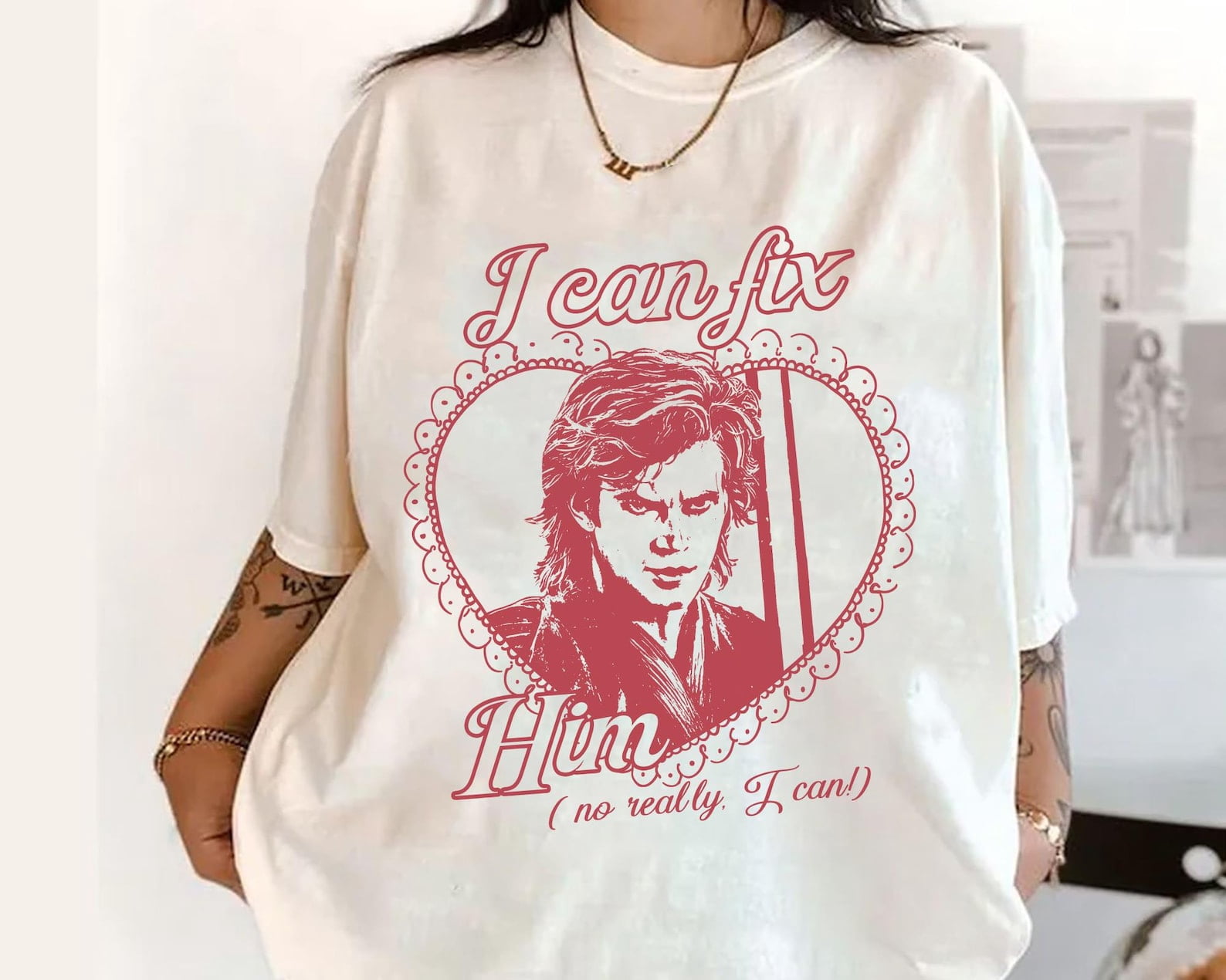 Comfort Colors Anakin Skywalker I Can Fix Him T-Shirt, Star Wars Y2K ...