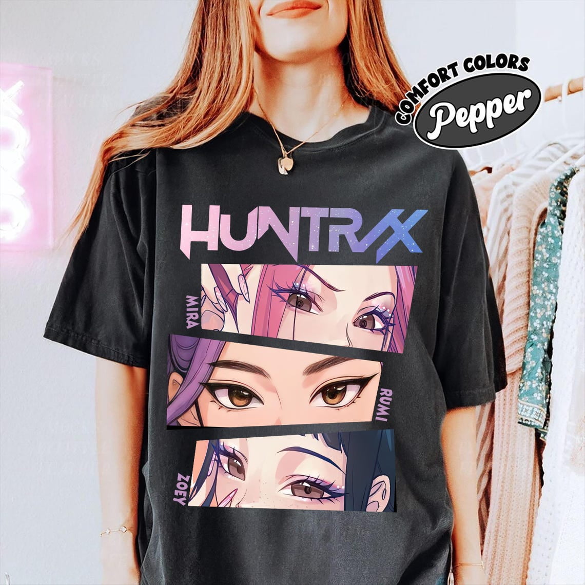 Comfort Colors Anime-Inspired Girl Group T-Shirt – Cute K-Pop Style Fan ...
