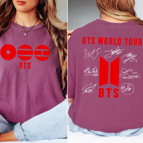 Comfort Colors BTS Concert 2026 Graphic Tee, K-Pop Fan Shirt, Bangtan ...