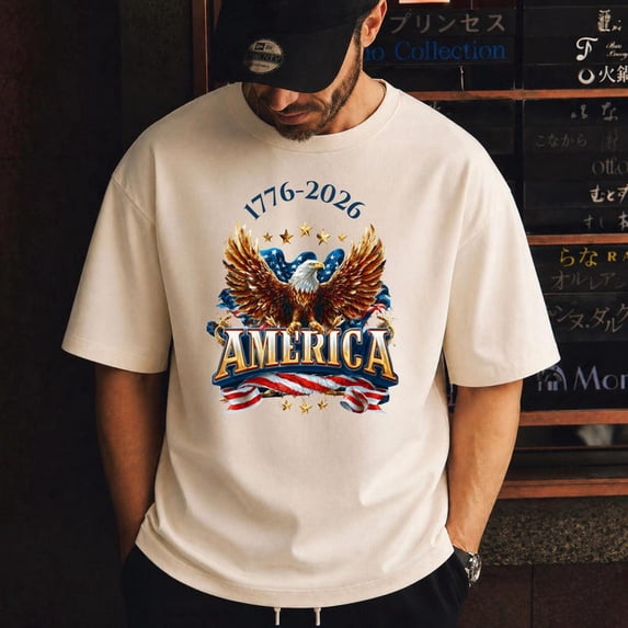 Comfort Colors Bald Eagle American Flag Tee Shirt, USA 250th ...