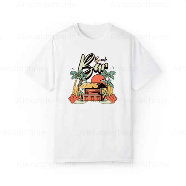 Comfort Colors Beach Bar T Shirt Design For The Fun In The Sun Summer ...