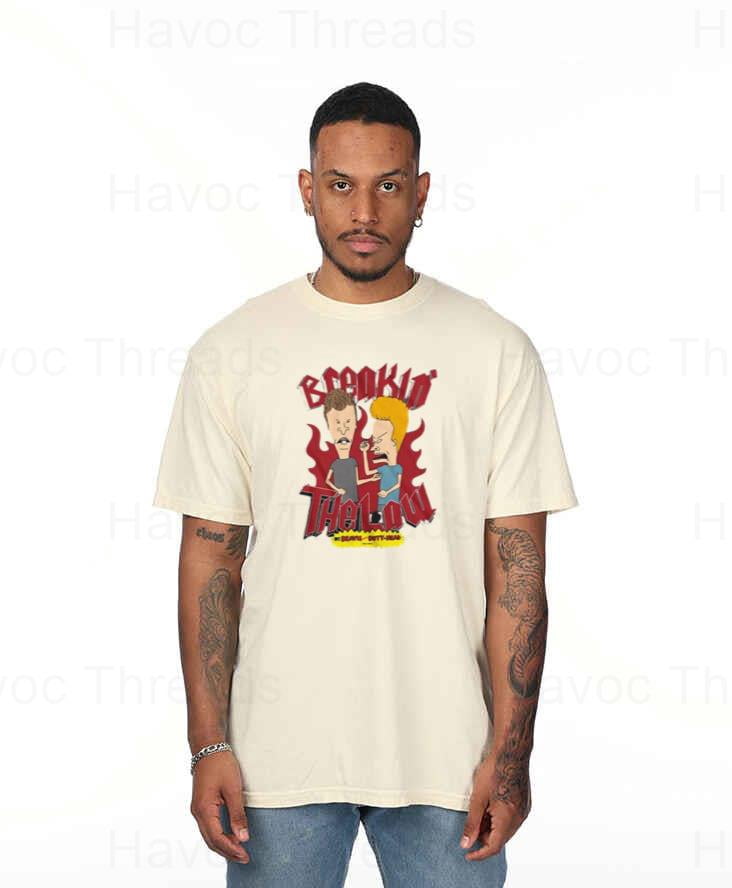 Comfort Colors Beavis And Butthead Breakin The Law TV Show Graphic Tee ...