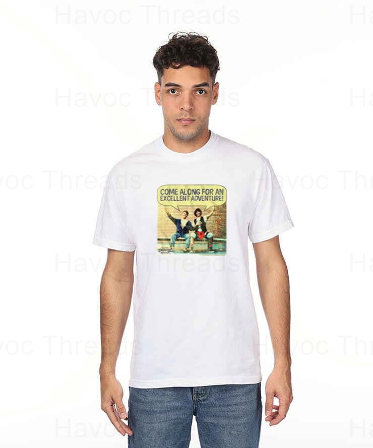 Comfort Colors Bill And Ted Come Along Movie Graphic Unisex Tee Design ...