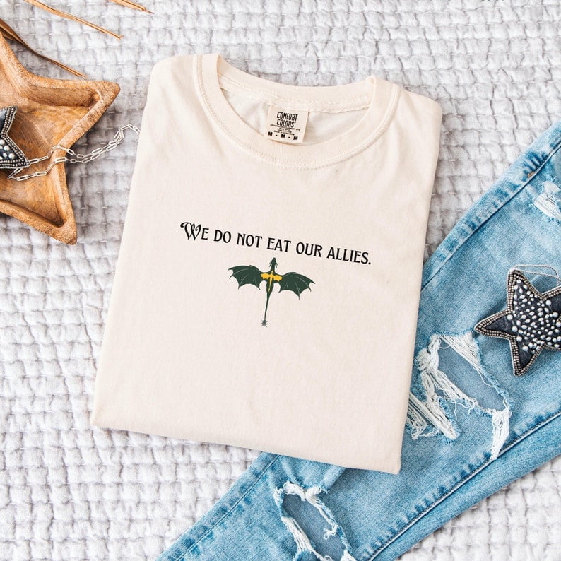 Comfort Colors Bookish Dragon Tee, Fantasy Book Lover Gift, We Do Not ...