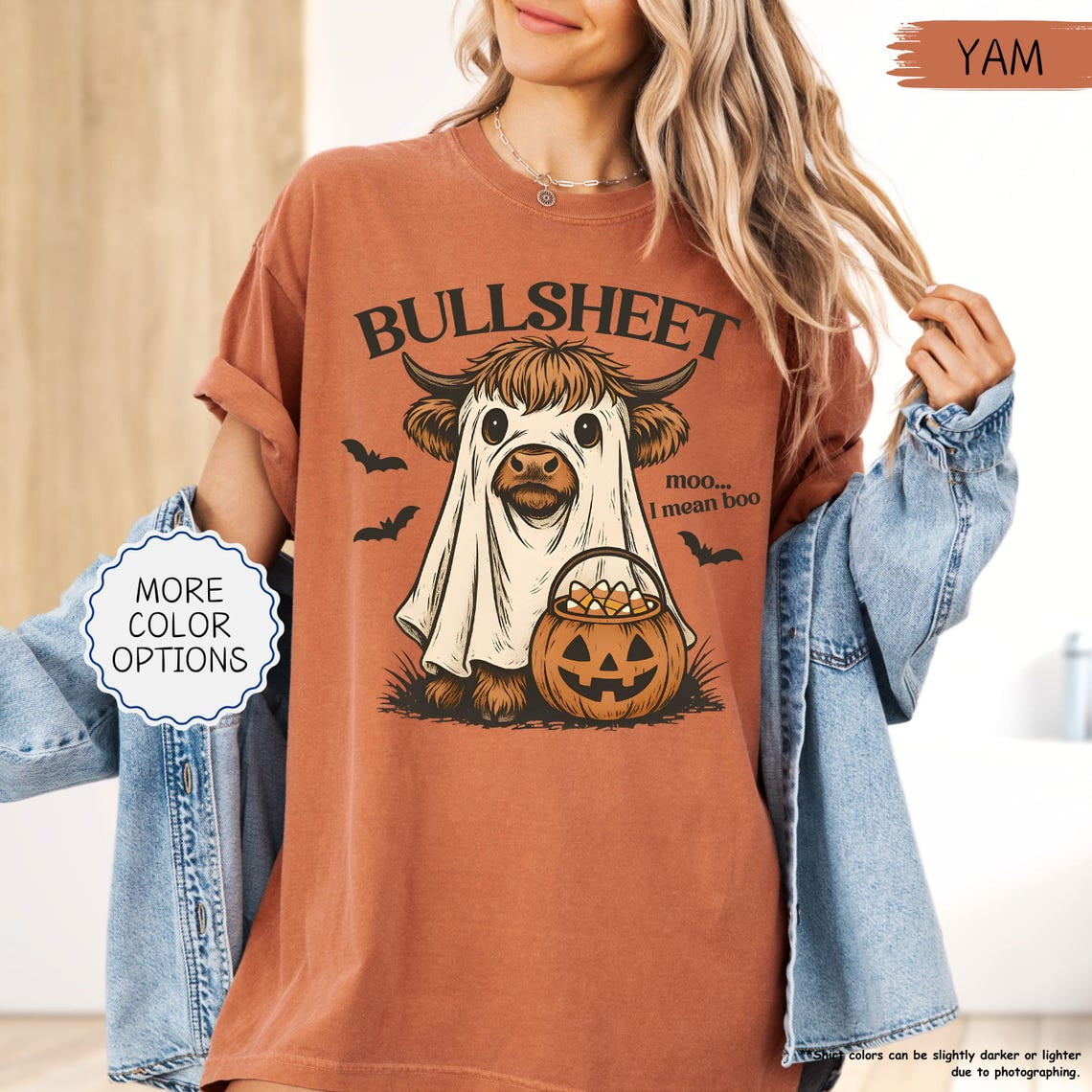 Bullsheet Winter Holiday Shirt, Moo I Mean Boo Tee, Bull Sheet Cow ...