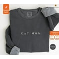 Comfort Colors Cat Mom Sweatshirt, Gift for Cat Lover, Fur Mama ...