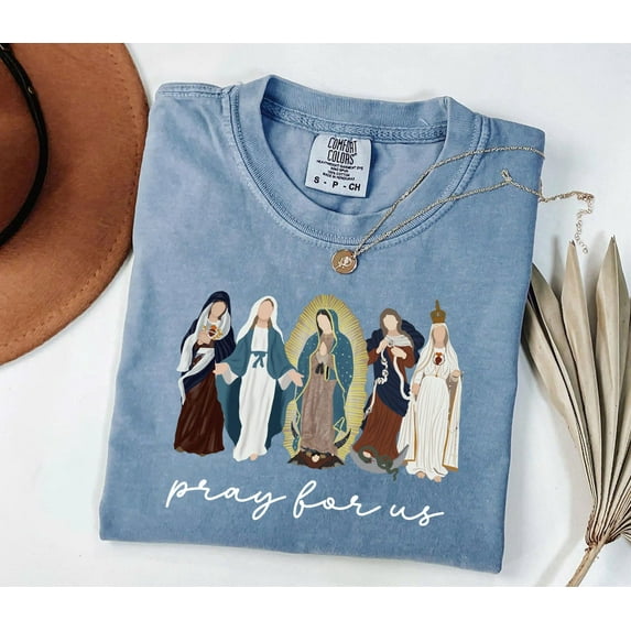 Comfort Colors Catholic Mary Shirt – Christian Gift for Women ...