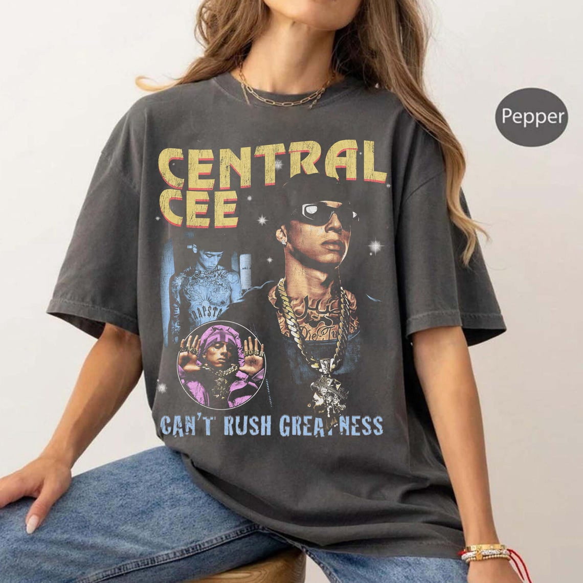Comfort Colors Central Cee “Can’t Rush Greatness” World Tour 2025 Tee ...