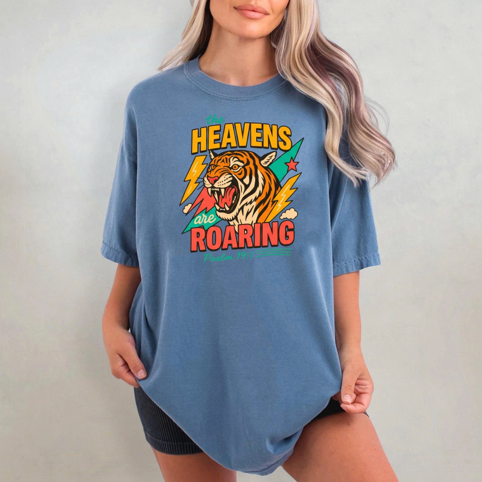 Comfort Colors Christian Faith Shirt – The Heavens Are Roaring Bible ...