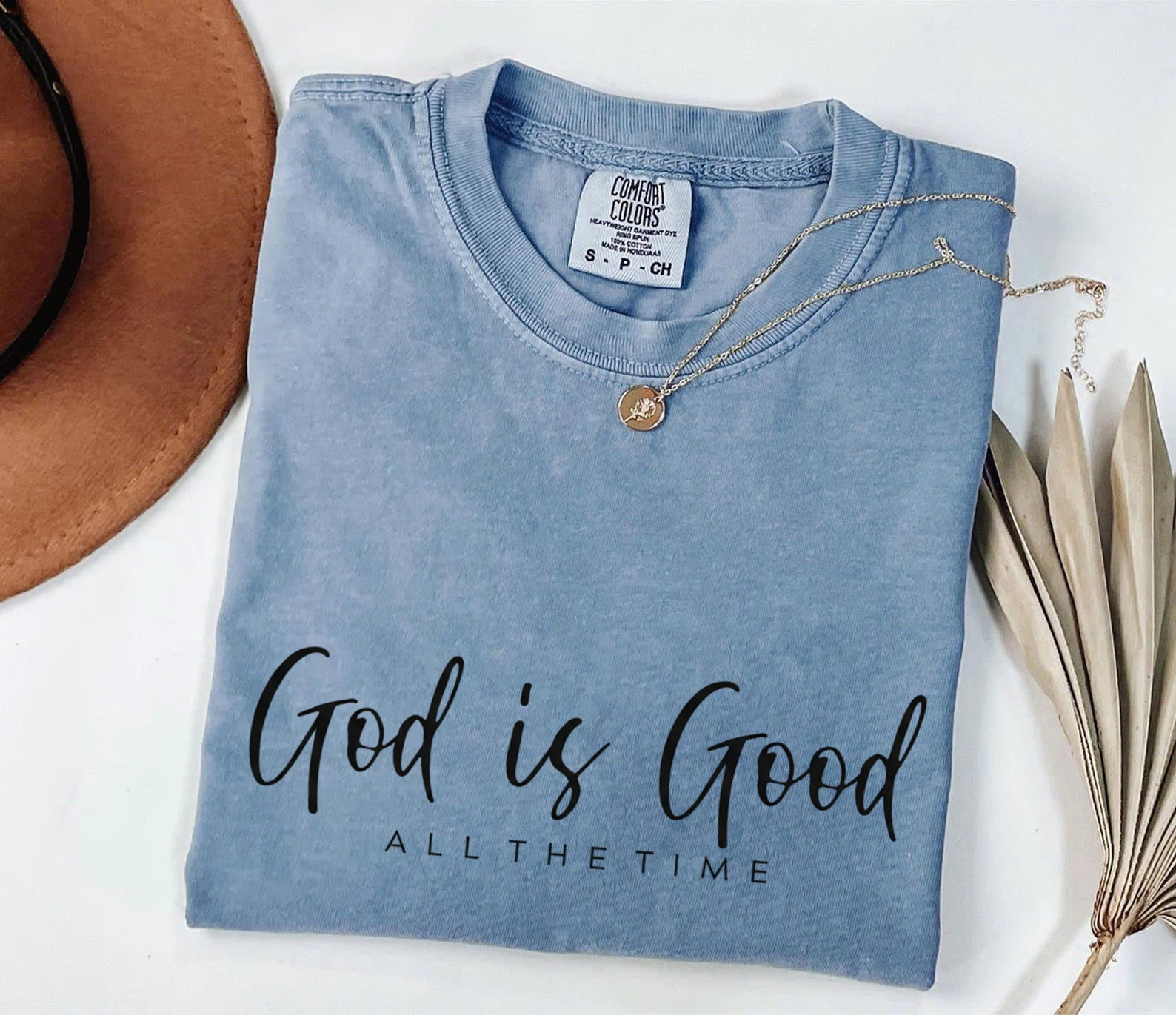 Comfort Colors Christian T-Shirt “God Is Good” – Minimalist Faith Tee ...