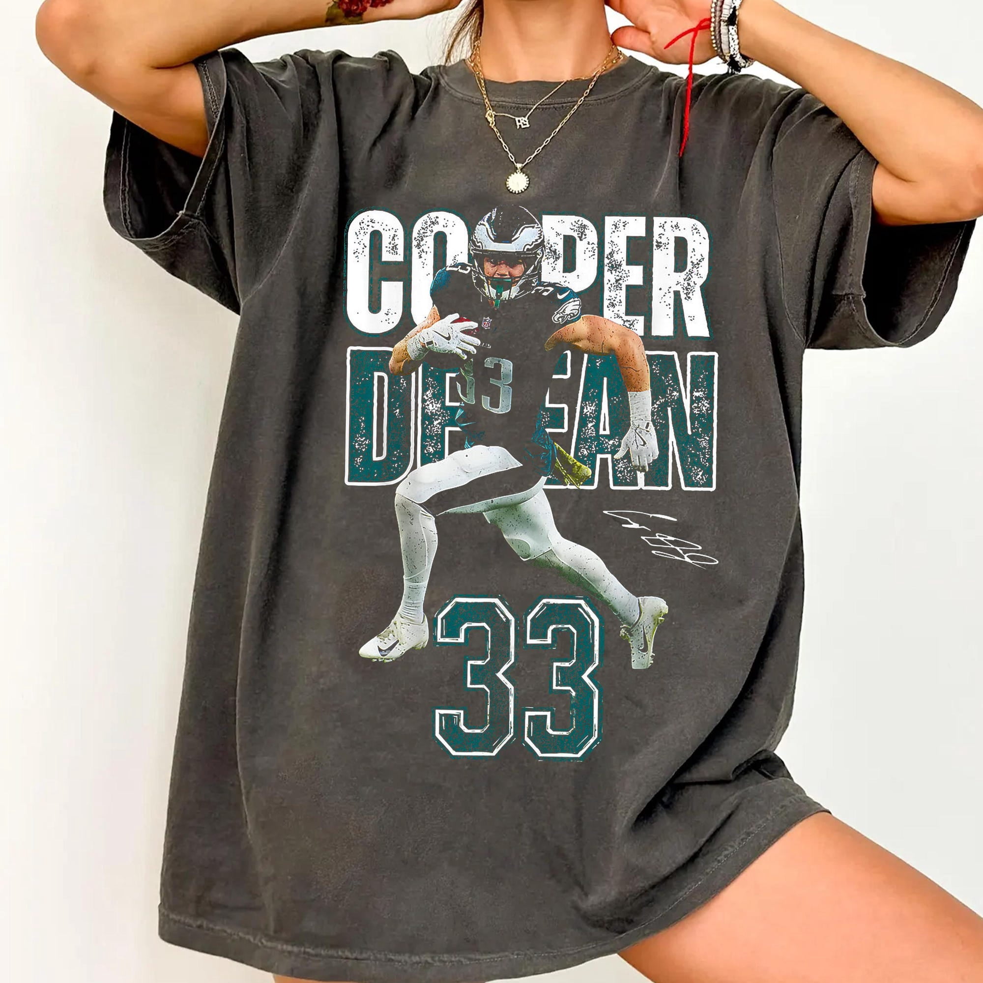 Comfort Colors Cooper DeJean Shirt, Unisex Graphic Tee with Football ...