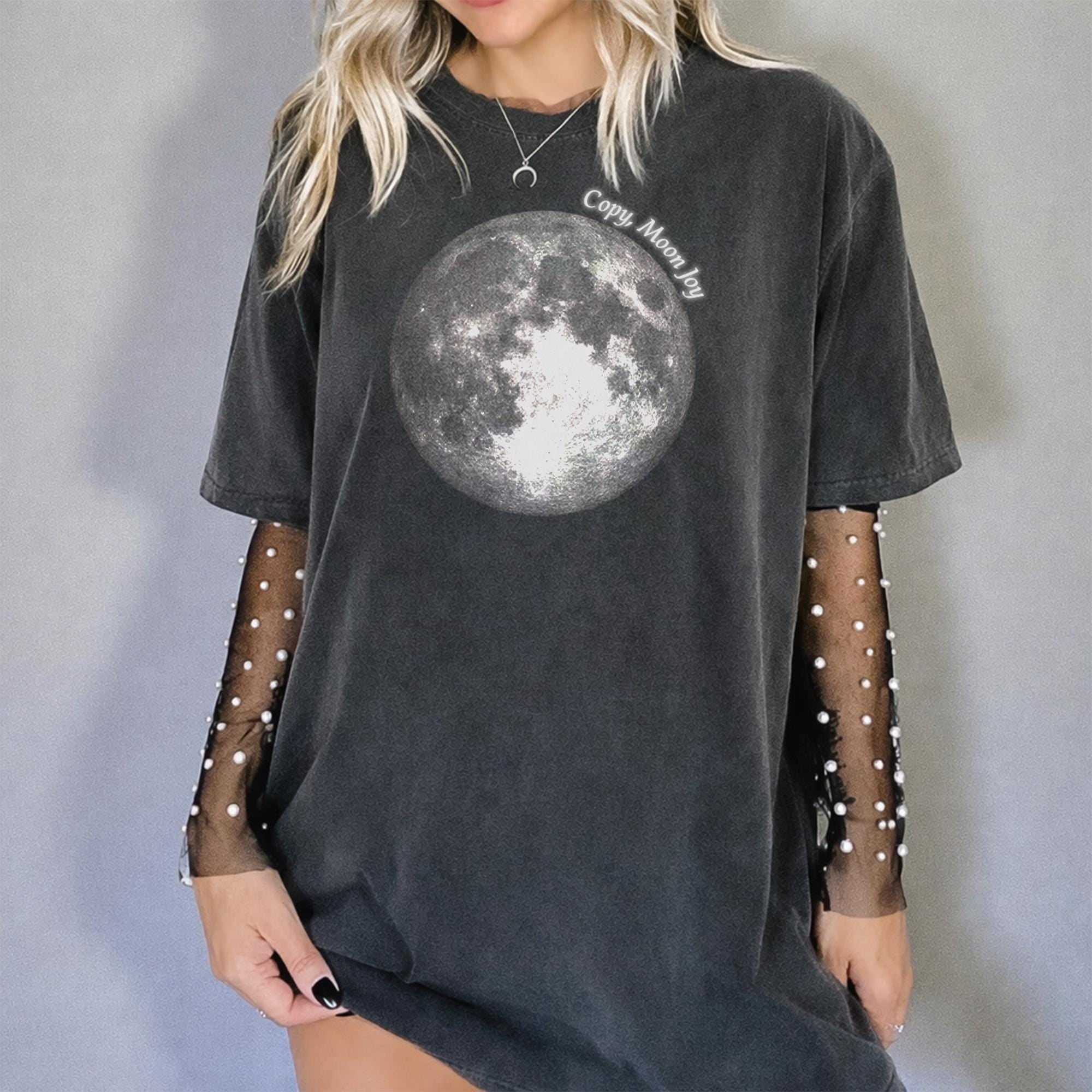 Comfort Colors Copy Moon Joy Quote Shirt Lunar Graphic Tee Minimal ...
