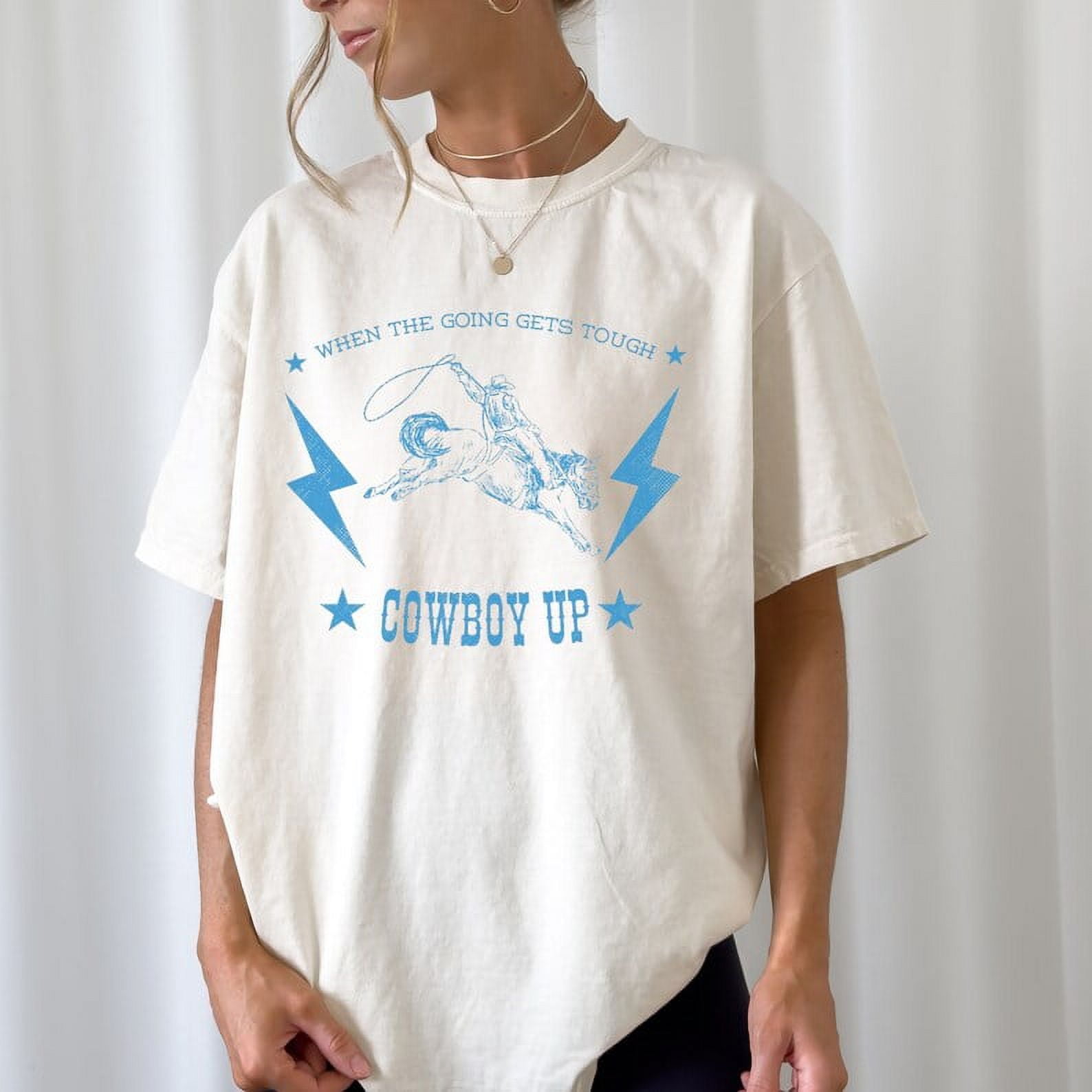 Comfort Colors Cowboy Up T-Shirt, Cowboy Graphic, Western Shirt ...