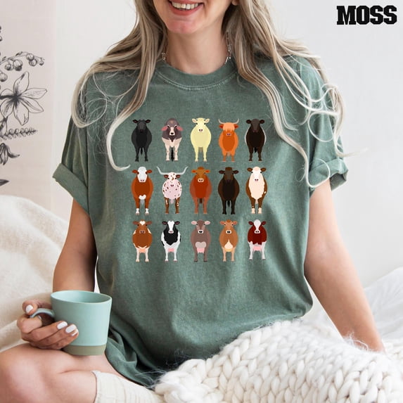 Comfort Colors® Cows Shirt, Retro Cows Shirt, Cow Lover Shirt, Funny ...