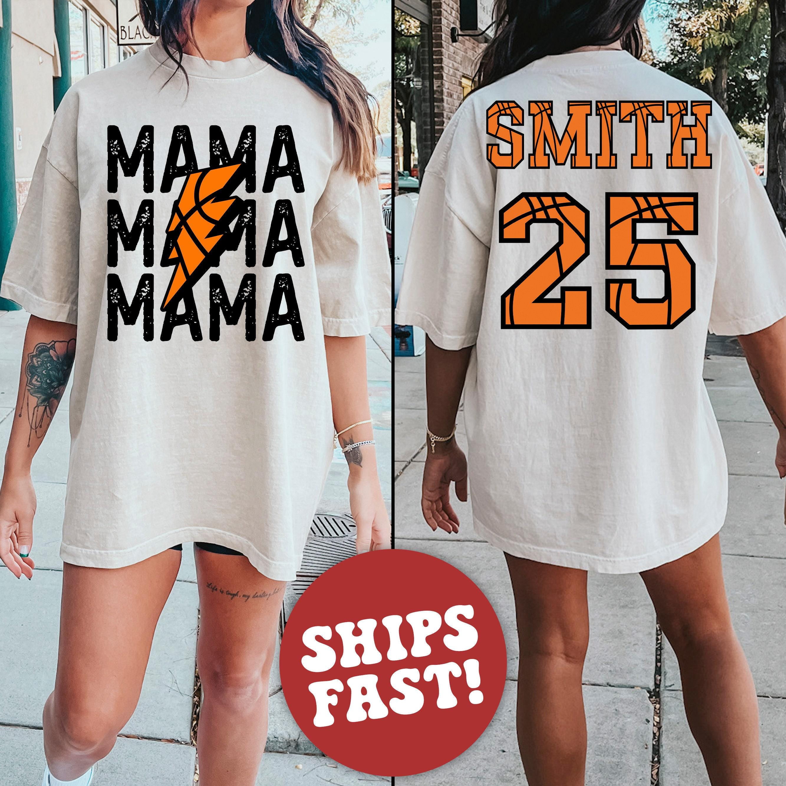 Comfort Colors Custom Basketball Mom Shirt, Basketball Team Shirt, Mama ...