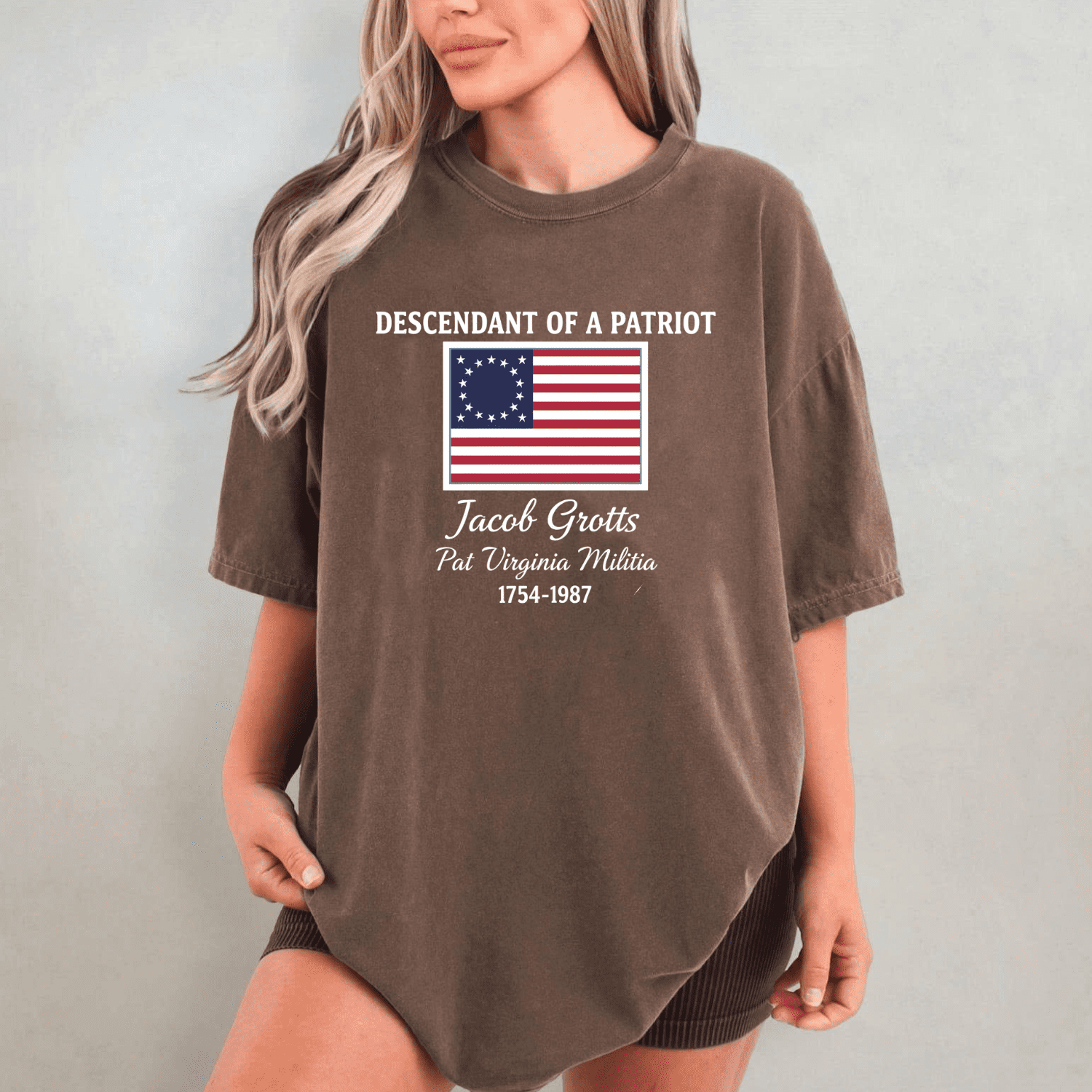 Comfort Colors Custom Descendant of a Patriot Shirt,Daughters of the ...