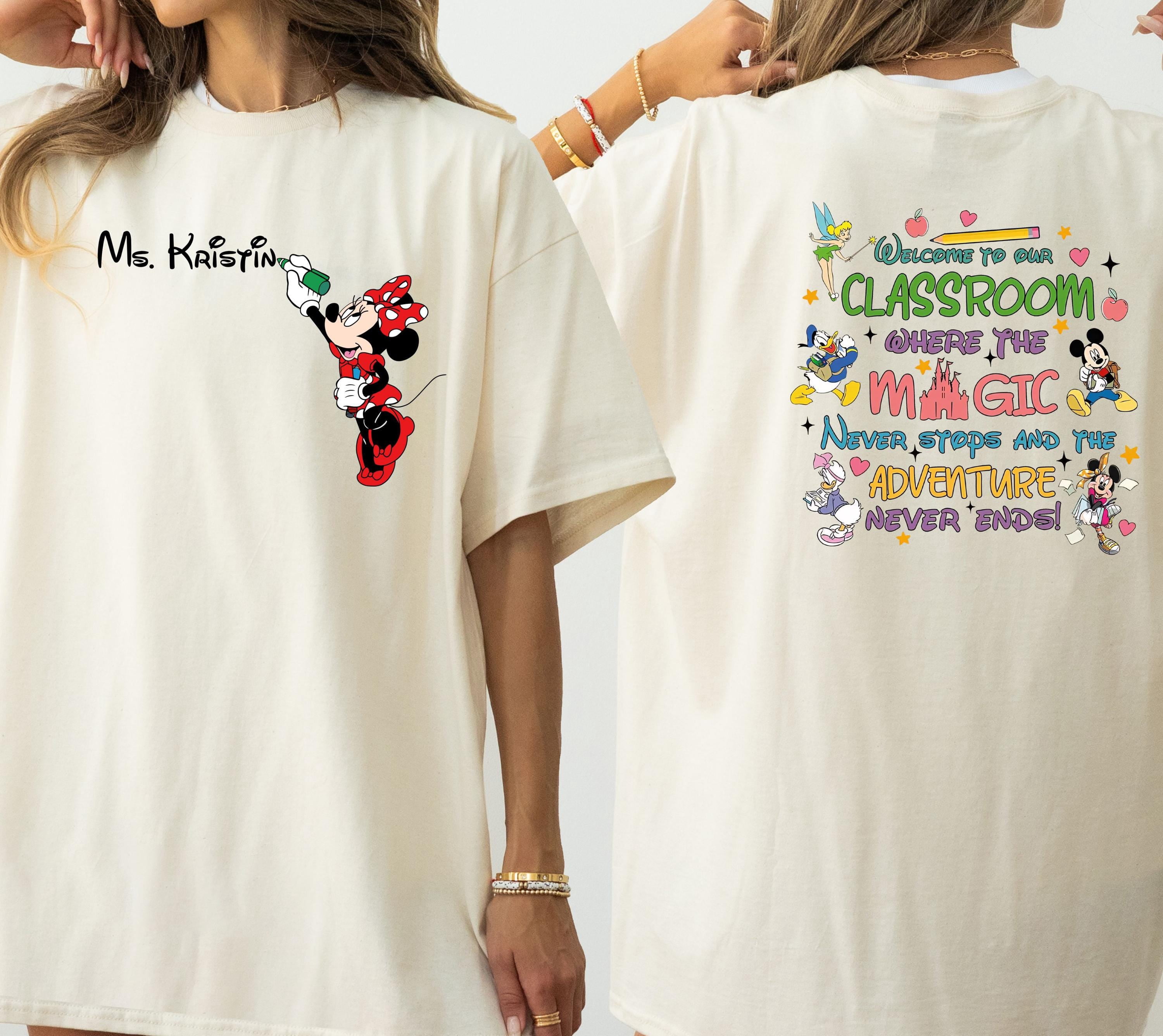 Comfort Colors® Custom Minnie Teacher Shirt, Personalized Gift, Teacher ...