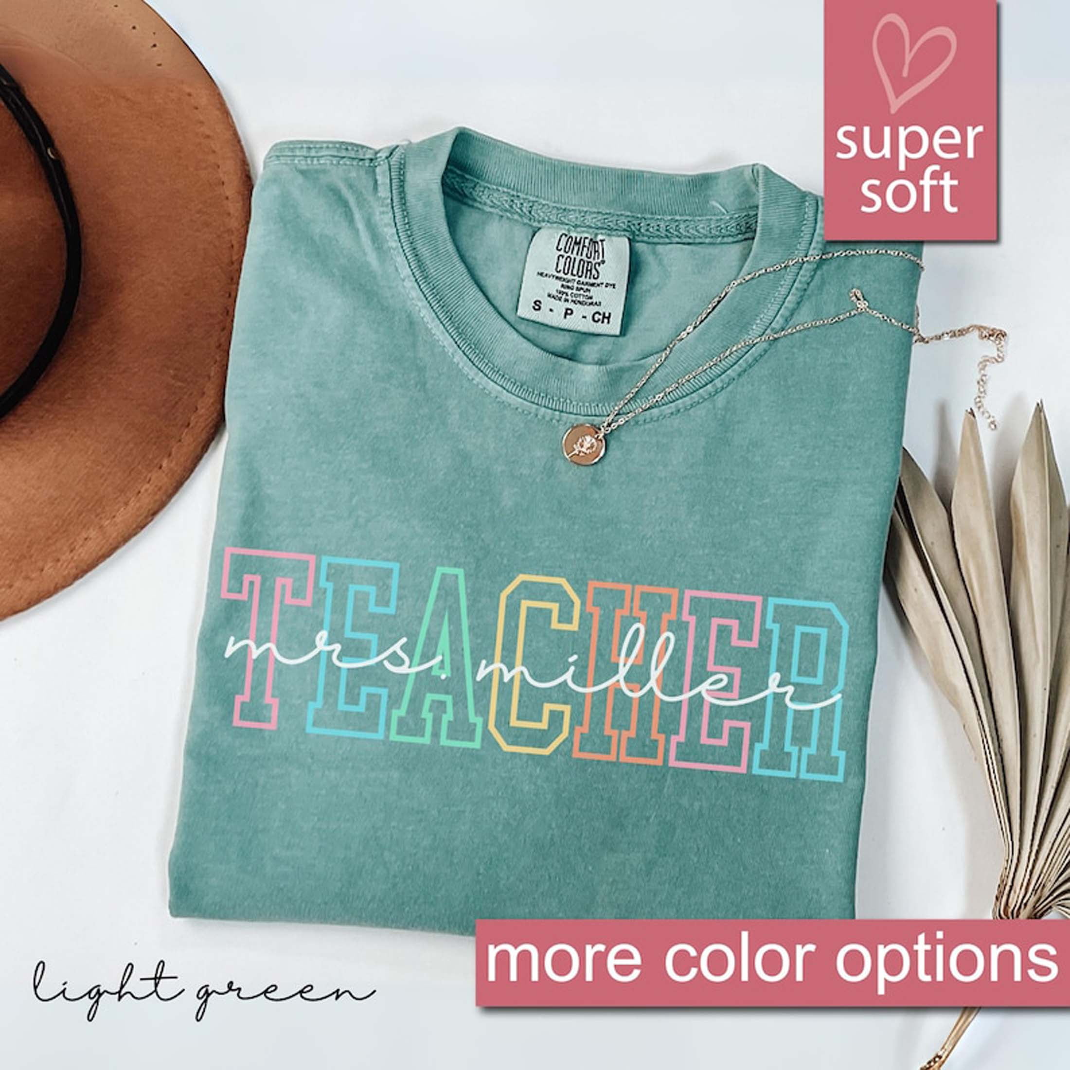 Comfort Colors® Custom Teacher Shirt, Teacher Team Shirts, Personalized ...