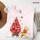 Comfort Colors Cute Bear Pulling Heart Cart Graphic T-Shirt – Valentine ...