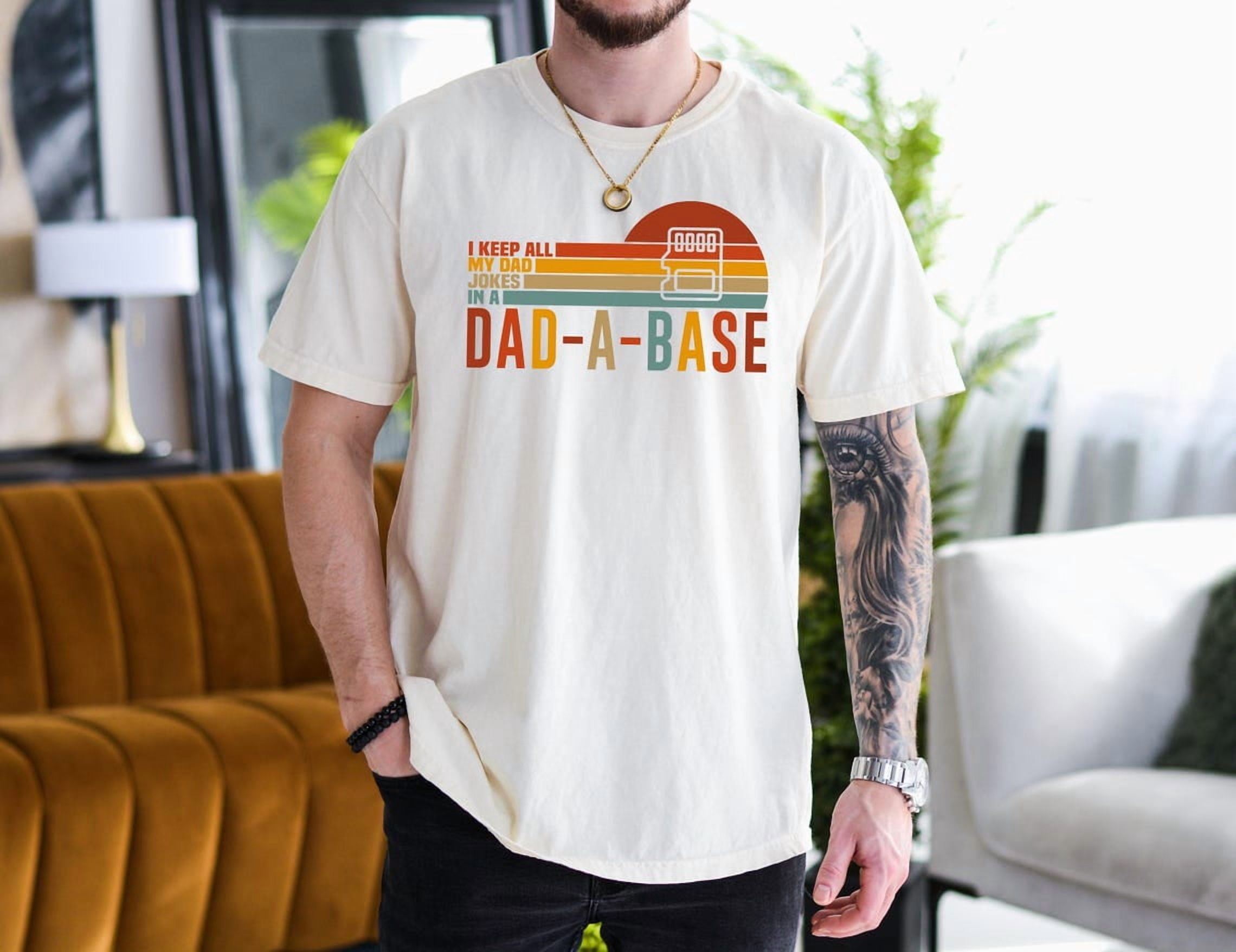 Comfort Colors Dad-A-Base Shirt,Retro Dad Joke T-Shirt For Nerdy Dads ...