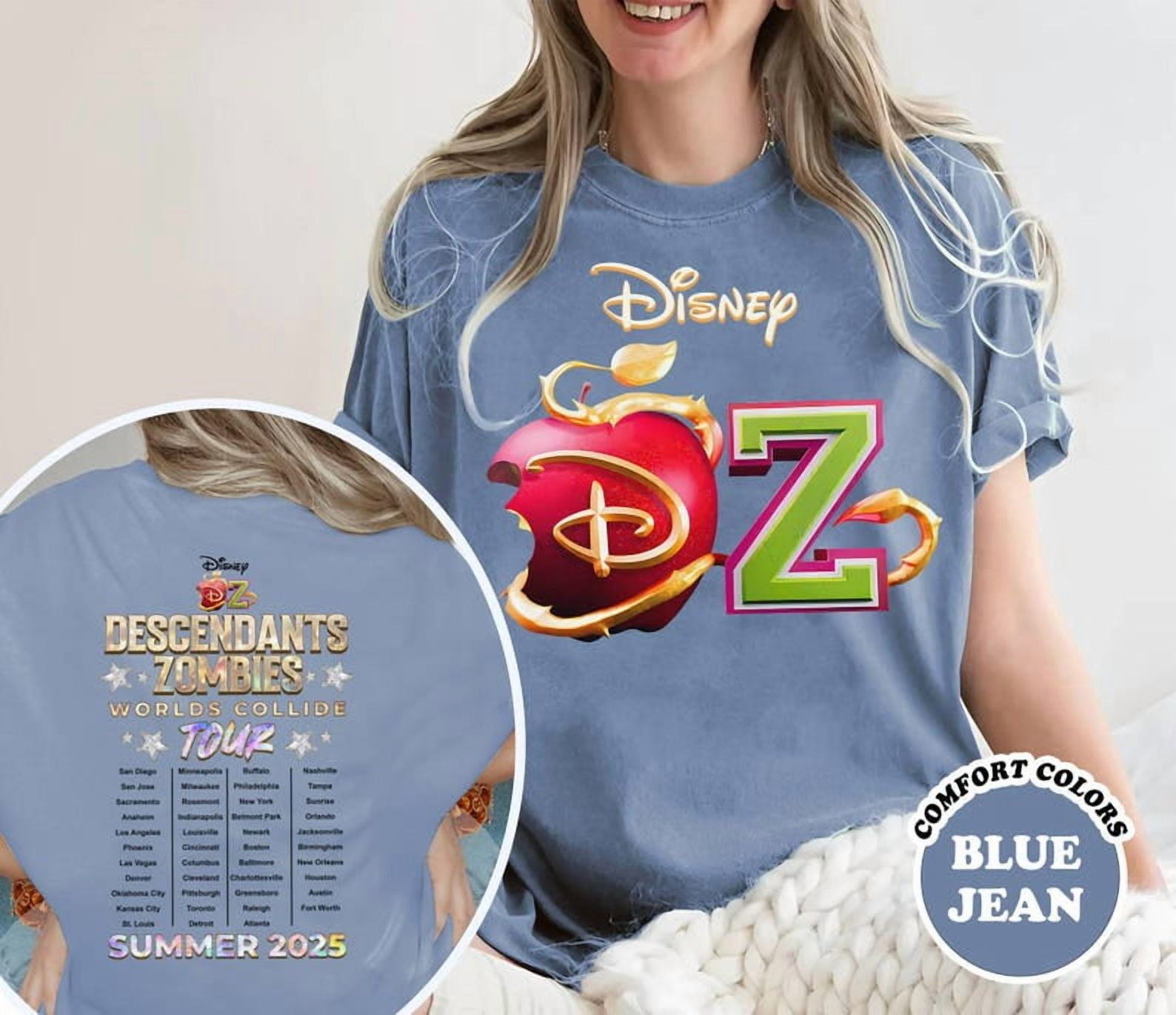 Comfort Colors Descendants Zombies Tour Shirt, Descendants x Zombies ...