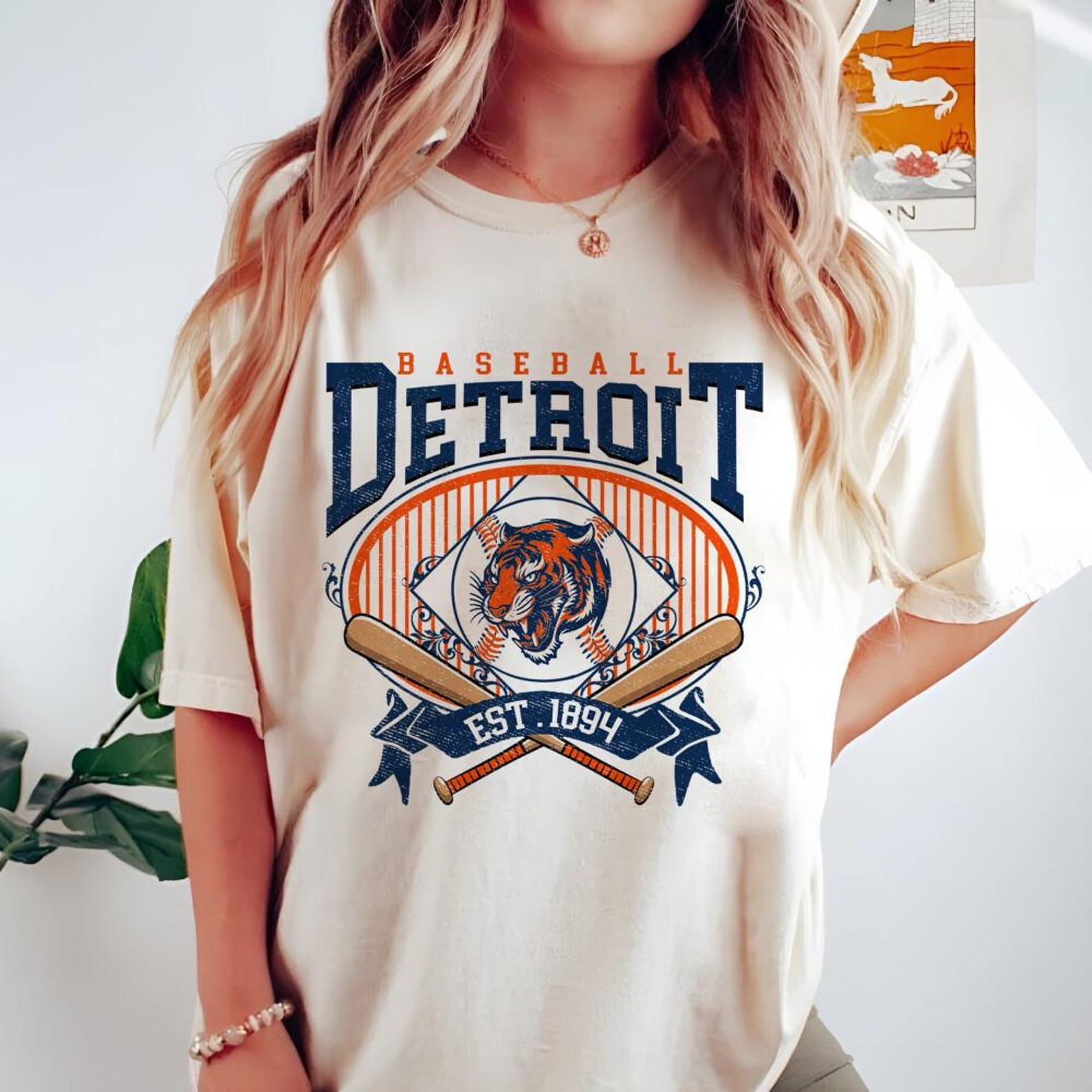 Comfort Colors Detroit Vintage 90s Baseball T-Shirt, Baseball Team Retro Shirt, Tigers Baseball ...
