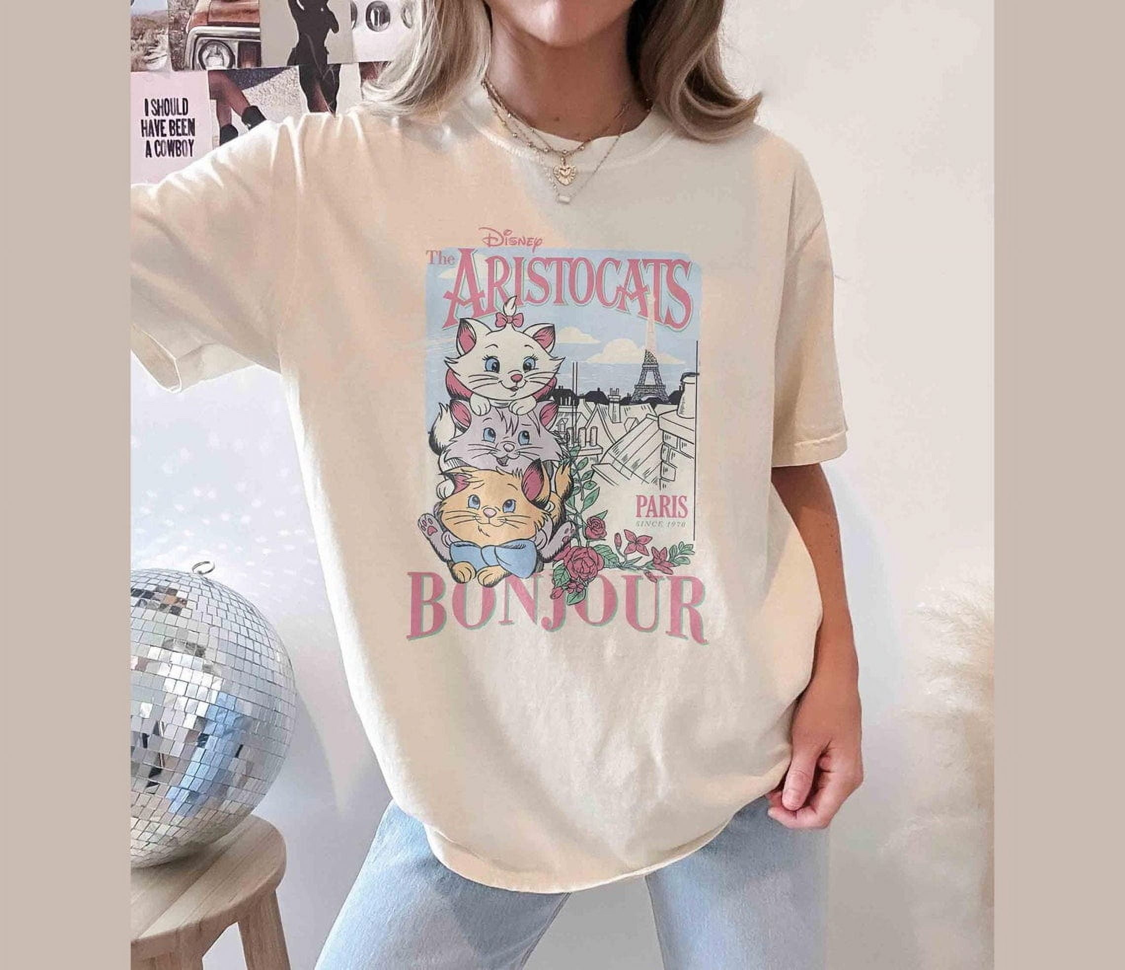 Comfort Colors Disney The Aristocats Bonjour Since 1970 T-Shirt, The ...