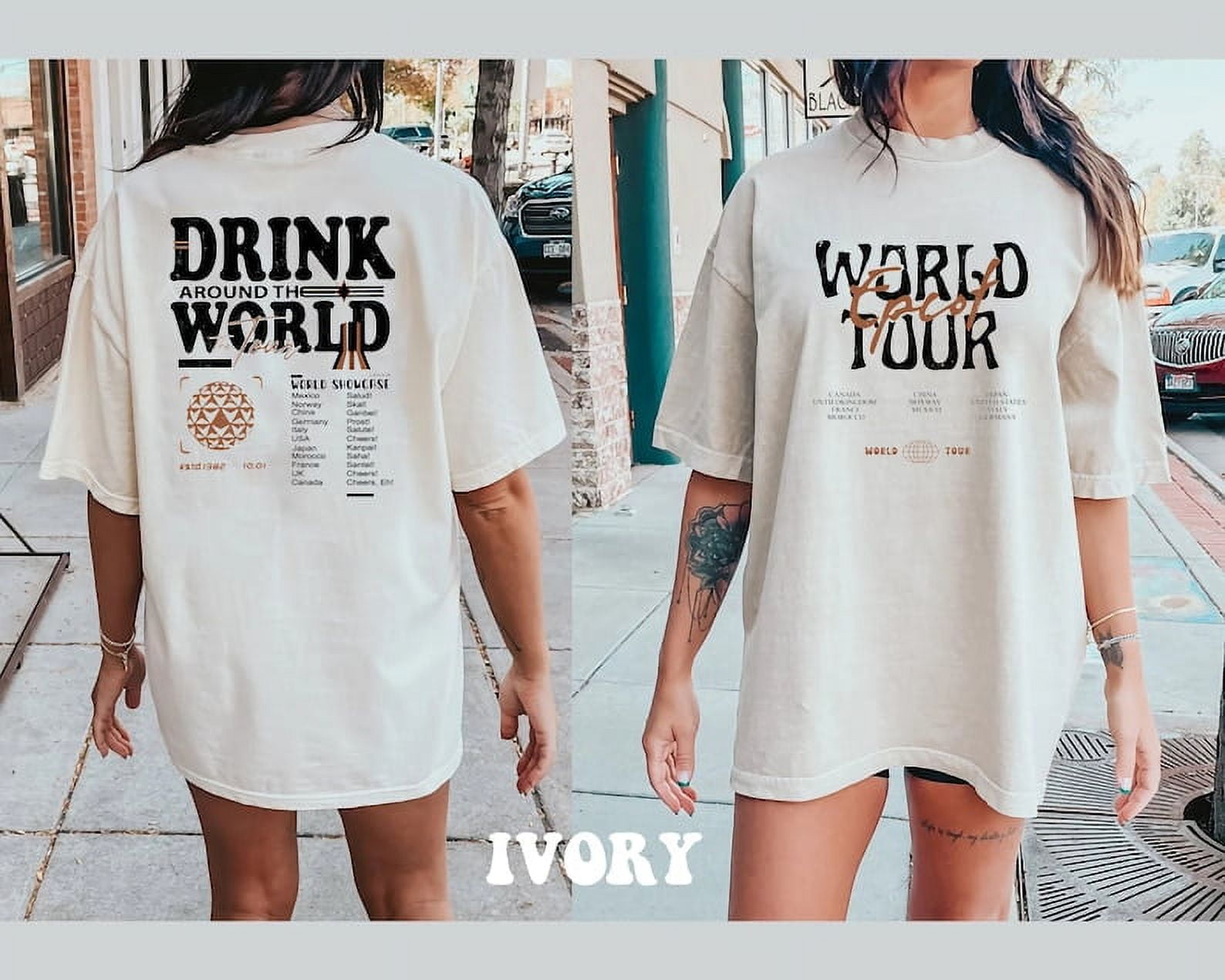 Comfort Colors®Disney Epcot World Tour Shirt, Drink Around The World ...