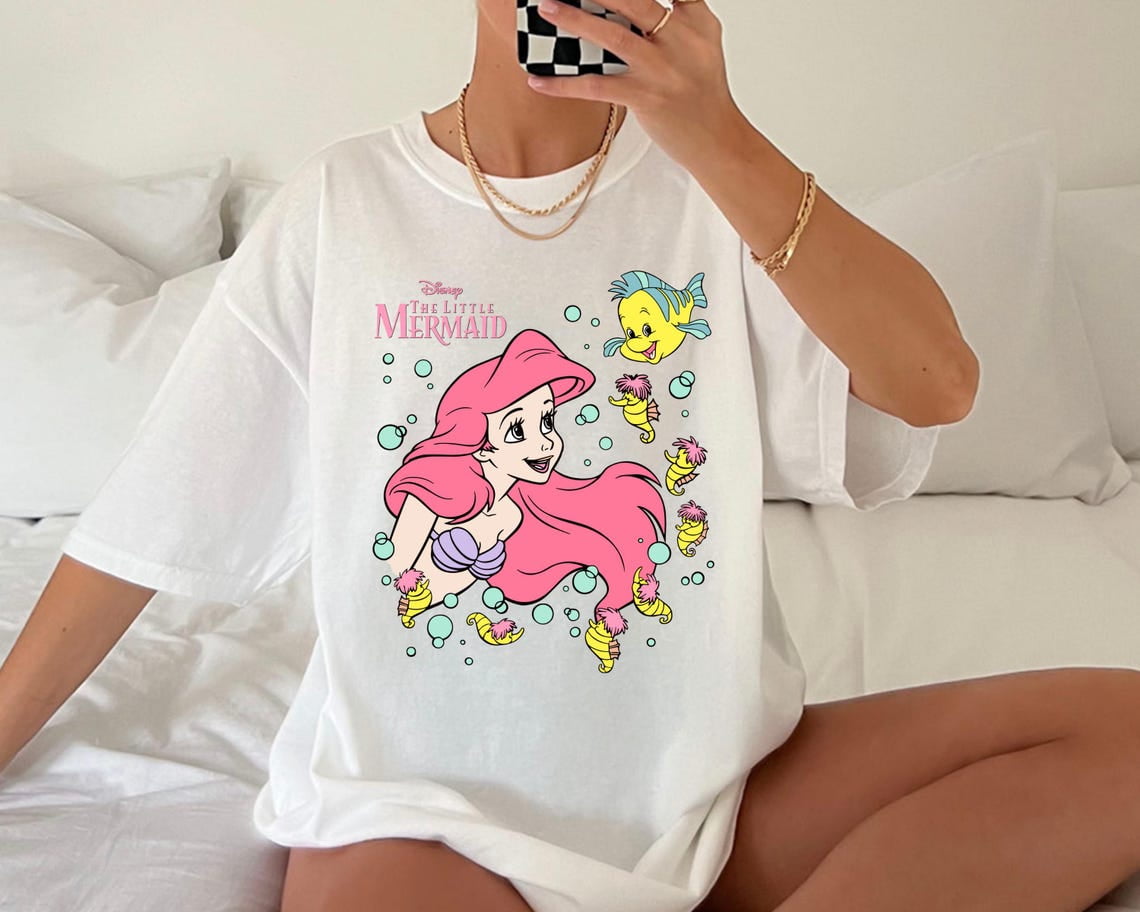 Comfort Colors Disney the Little Mermaid T-Shirt, Disney The Little ...