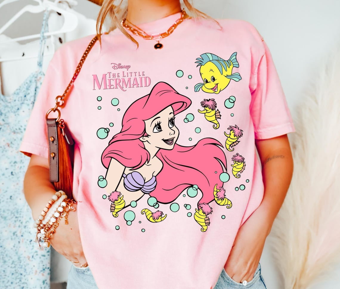 Comfort Colors Disney the Little Mermaid T-Shirt, Disney the Little ...