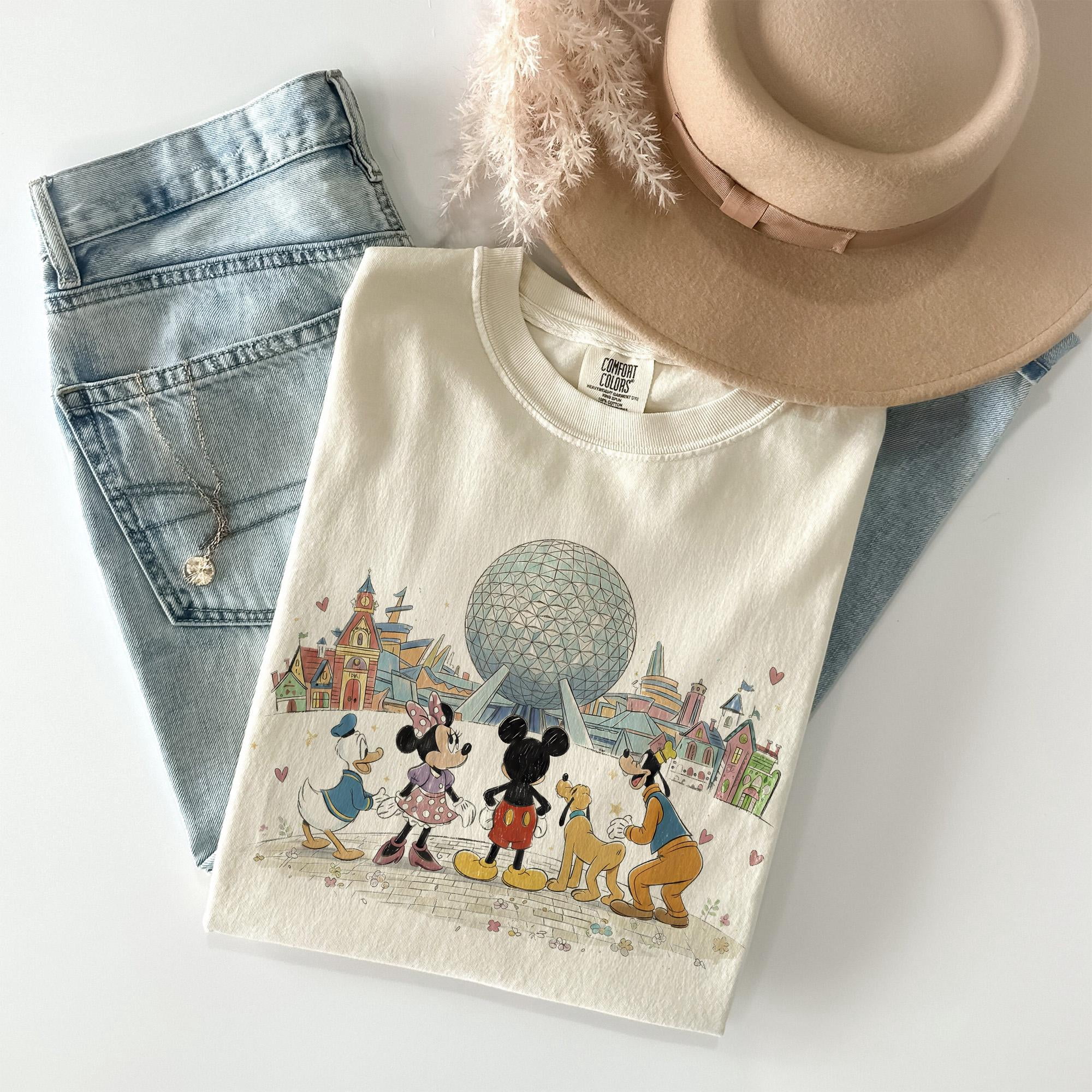 Comfort Colors EPCOT Mickey & Friends Shirts, Disney World EPCOT Trip ...