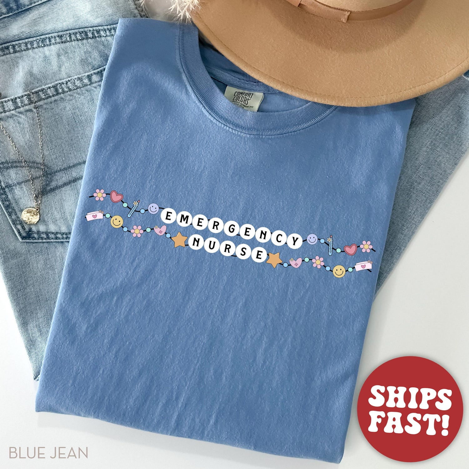 Comfort Colors® Emergency Nurse Shirt for Nurse Appreciation, ER Nurse TShirt for ER Nurse Gift ...