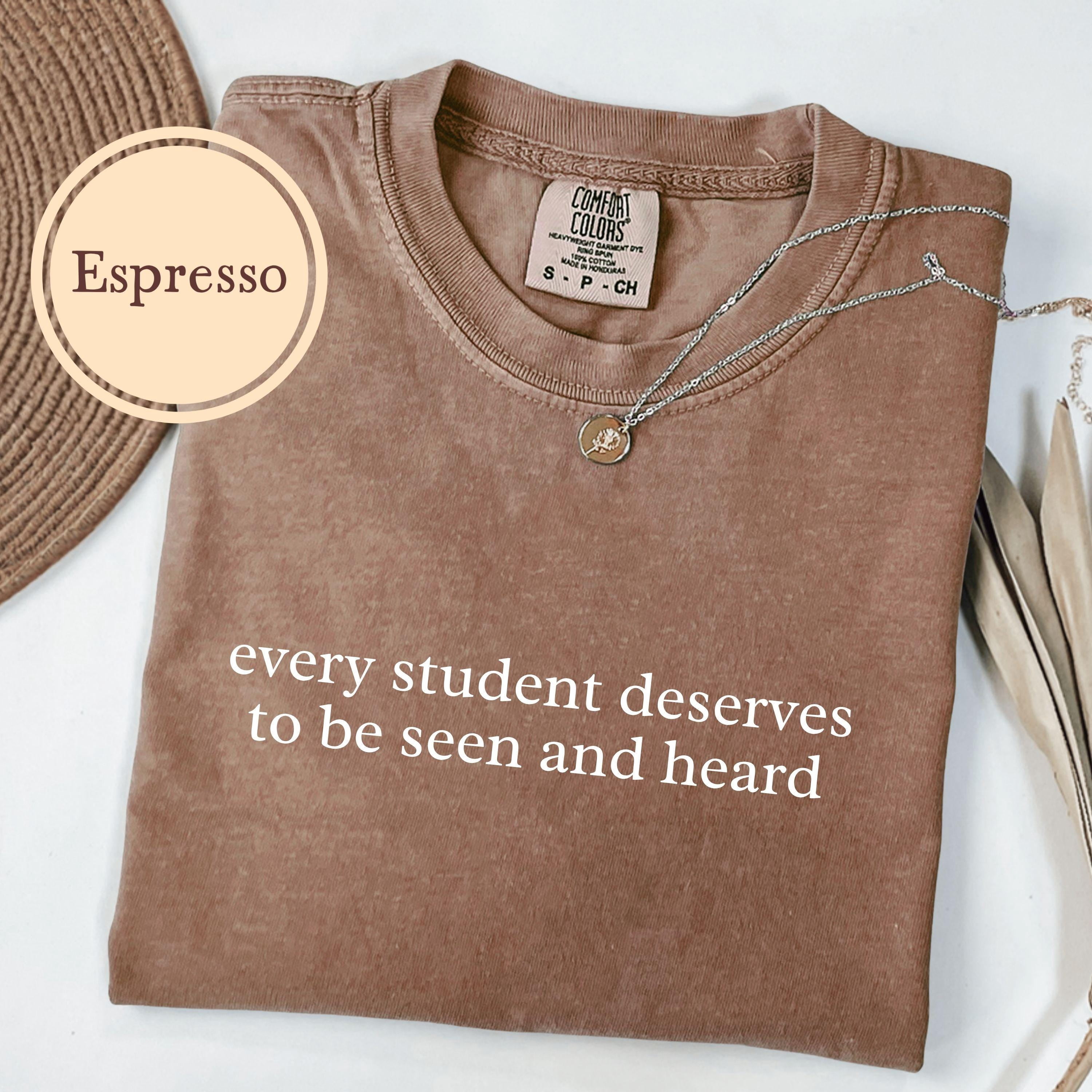 Comfort Colors Every Student Deserves School Counselor Shirt for ...