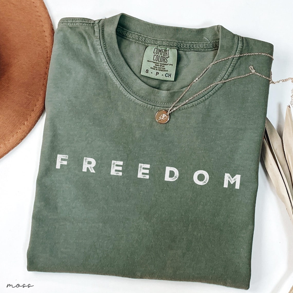 Comfort Colors “FREEDOM” Graphic Tee – Vintage Style Unisex T-Shirt ...