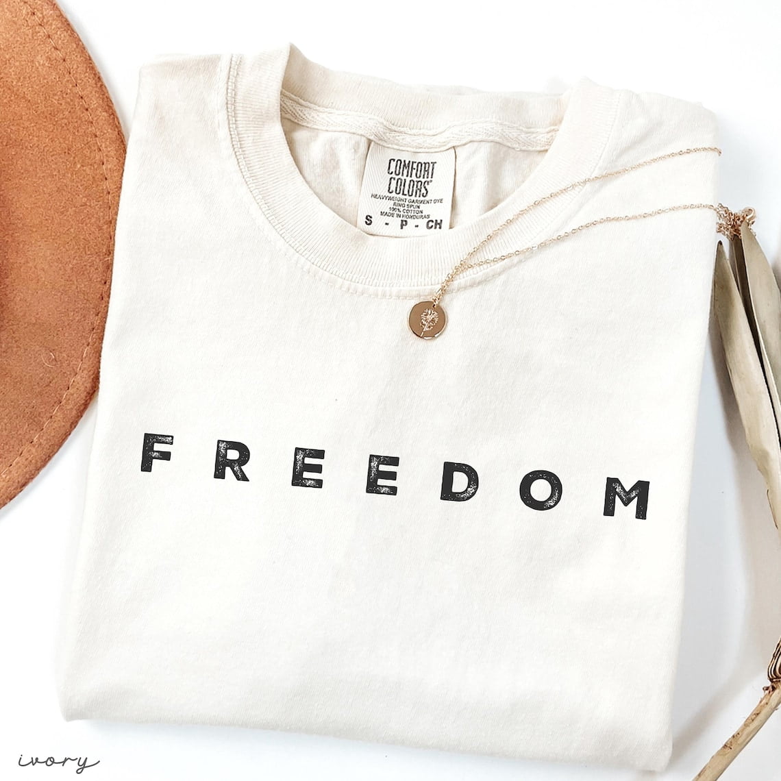 Comfort Colors “FREEDOM” Graphic Tee – Vintage Style Unisex T-Shirt ...