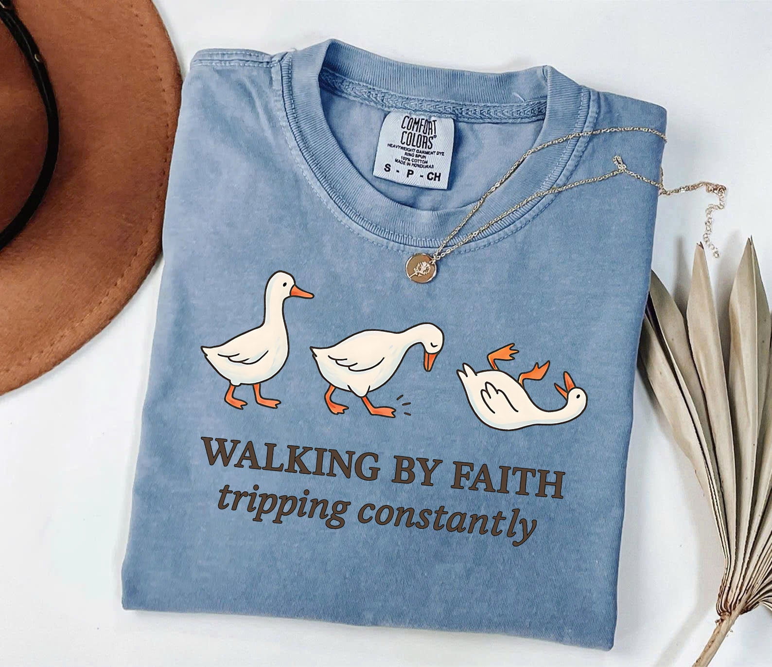 Comfort Colors Faith Tee – Tripping Constantly Goose Shirt – Christian ...