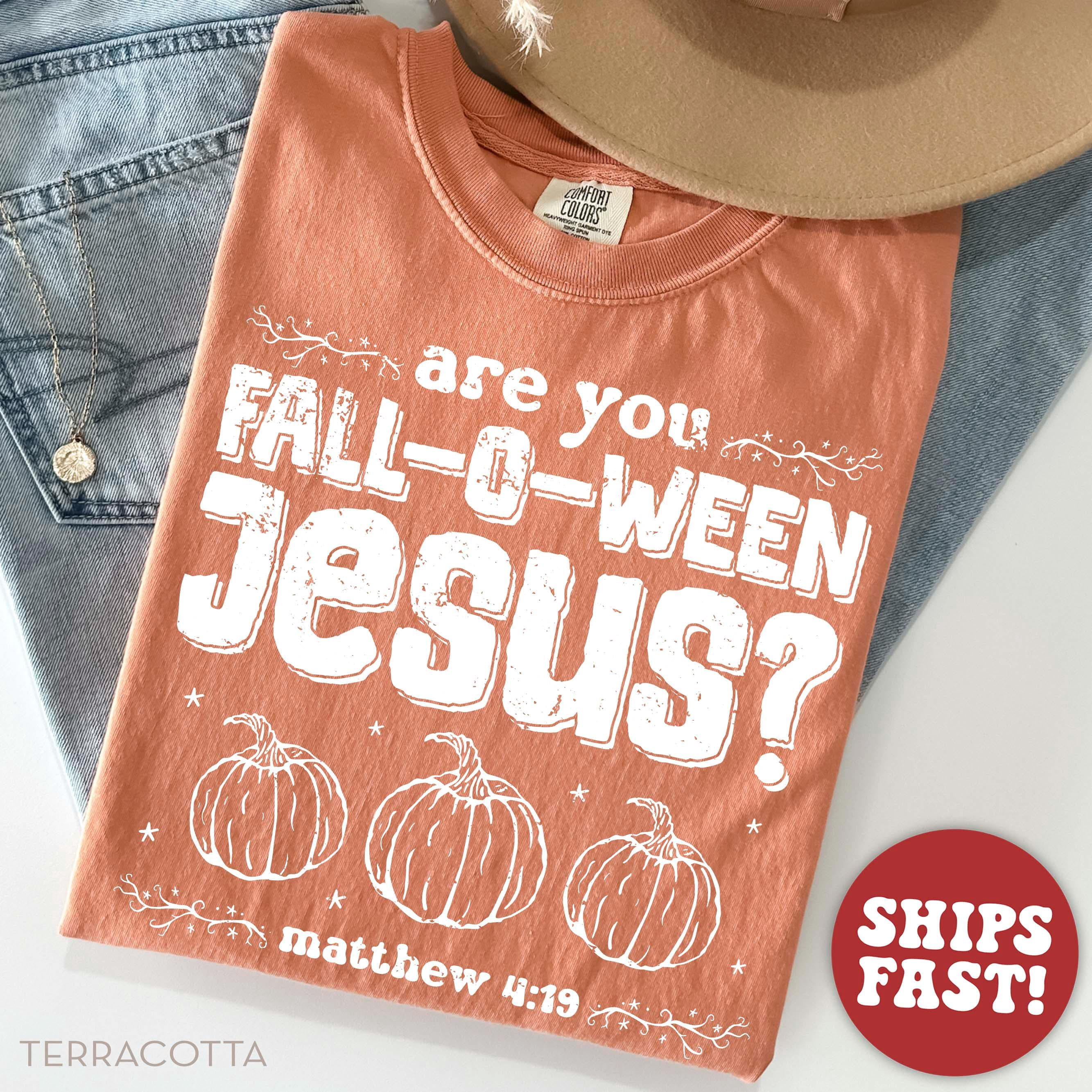 Comfort Colors® Fall for Jesus Shirt, Bible Verse TShirt, Christian ...
