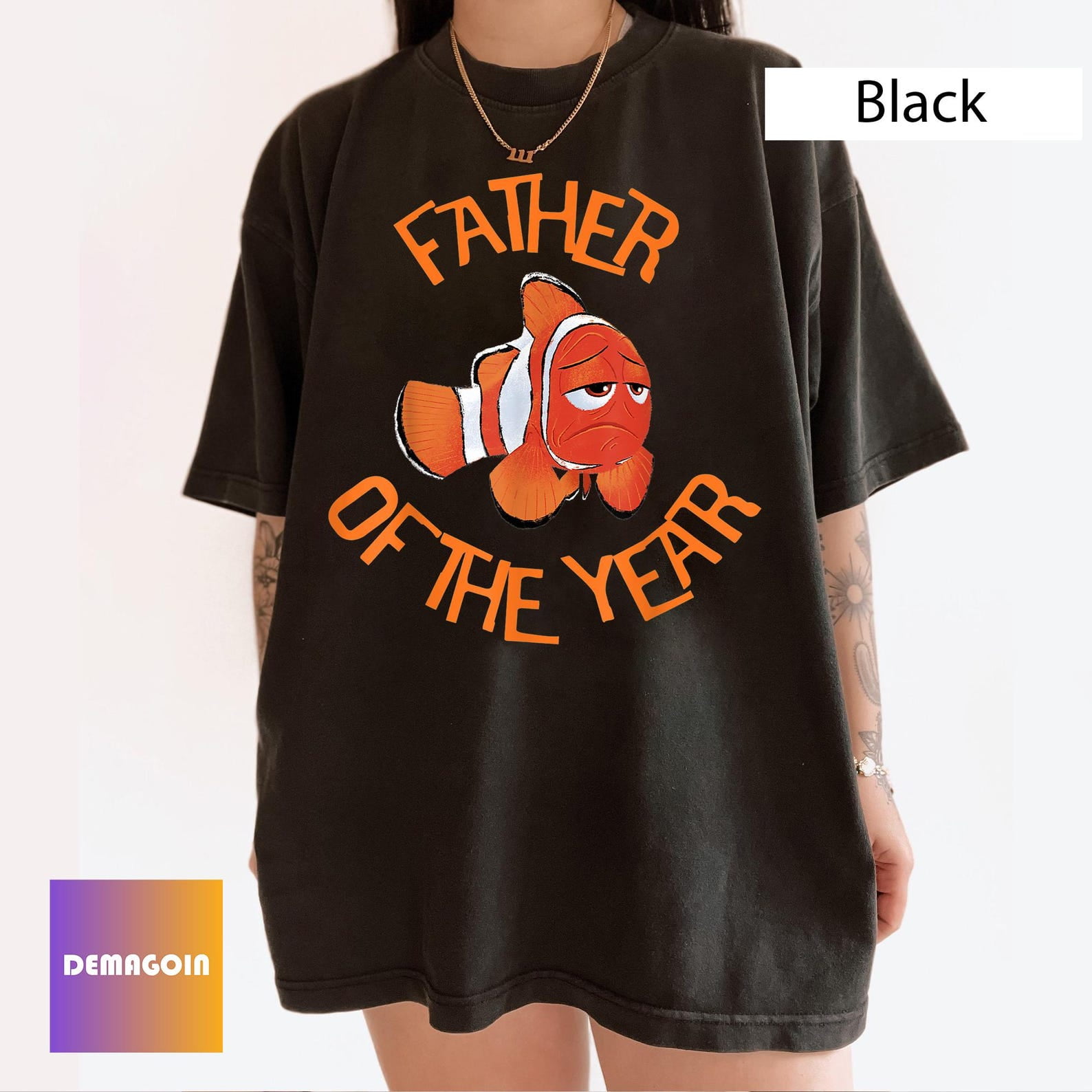 Comfort Colors Father of the Year T-Shirt, Funny Finding Nemo Dad Tee ...