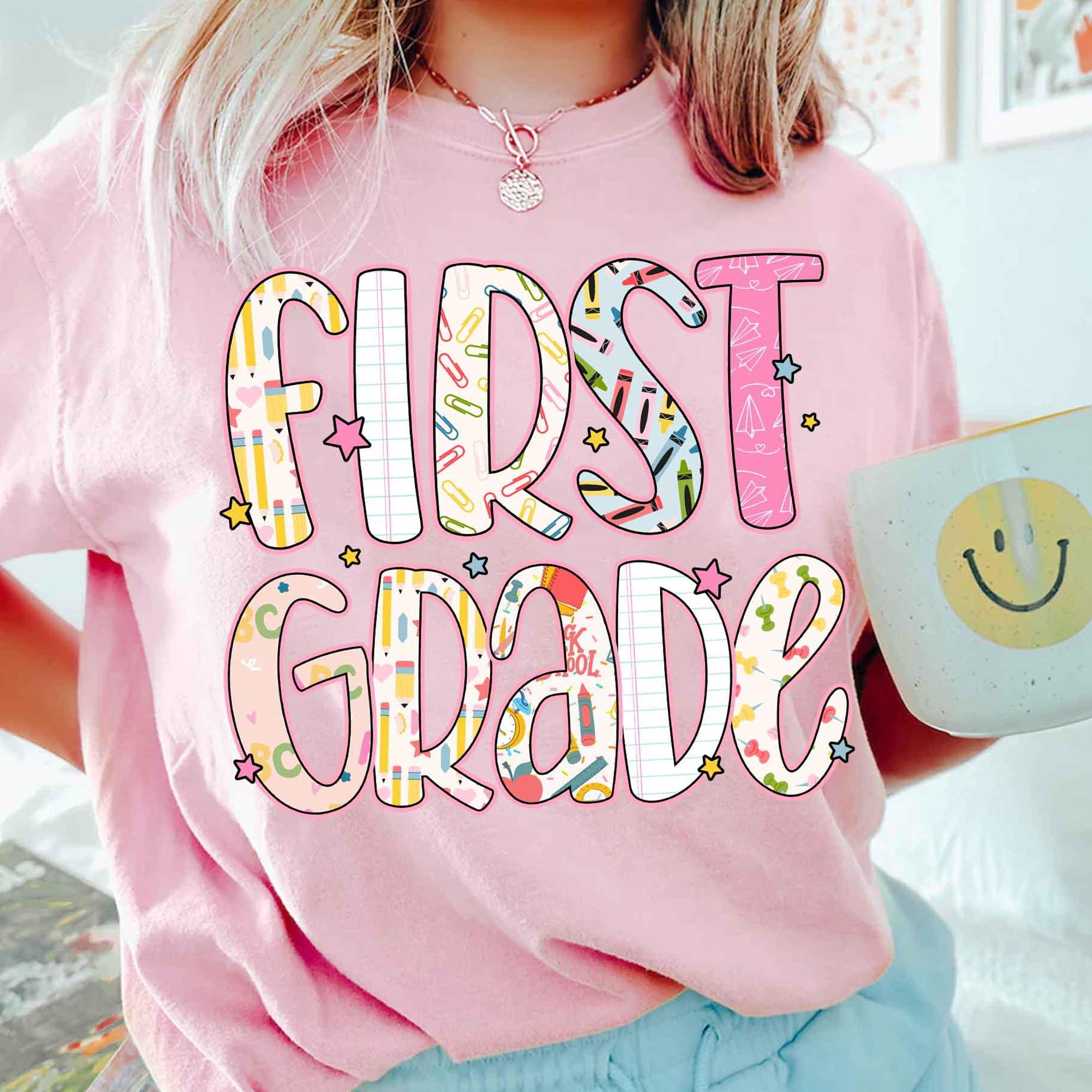 Comfort Colors First Grade Teacher Shirt, Back to School 1st Grade Tee ...