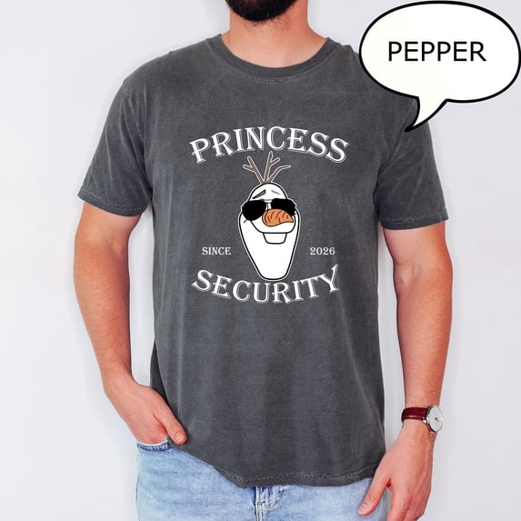 Comfort Colors® Frozen Princess Security T-Shirt, Olaf Princess ...