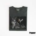 Comfort Colors Funny Cat Tattoo Graphic T-Shirt, Retro Cat Meme Unisex ...