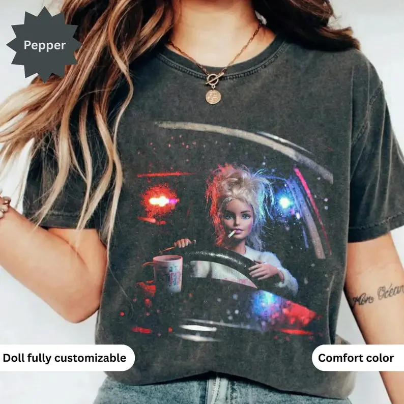 Comfort Colors Funny Doll Meme T-Shirt, Distressed Graphic Sweatshirt ...