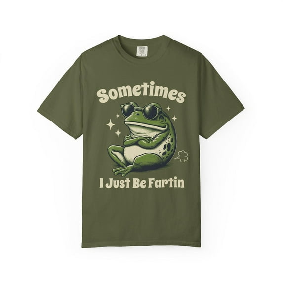 Comfort Colors Funny Frog Graphic T-Shirt, Sometimes I Just Be, Silly ...
