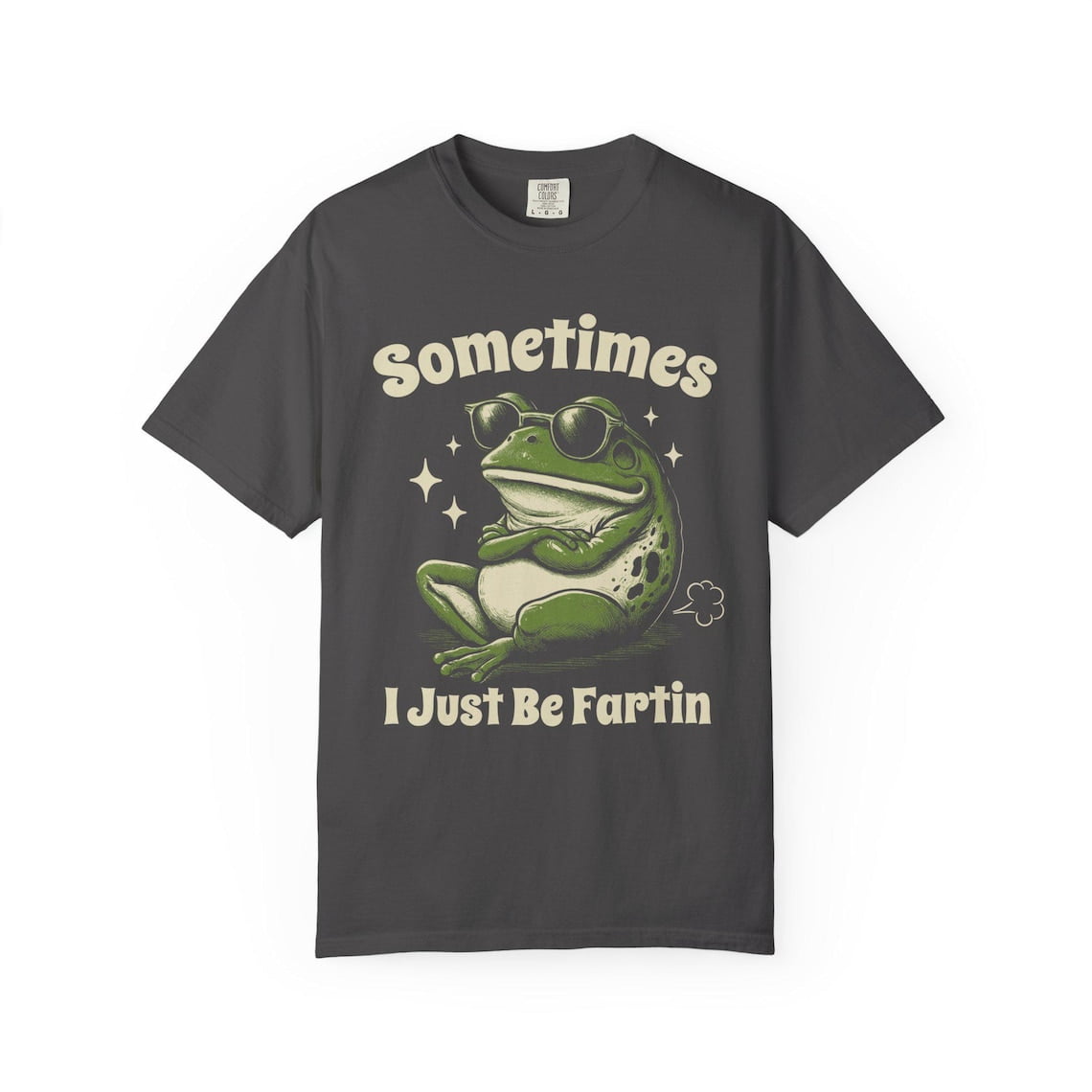 Comfort Colors Funny Frog Graphic T-Shirt, Sometimes I Just Be, Silly ...